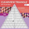 Clearview Triangle™ 60° Acrylic Ruler—10" (General merchandise ...