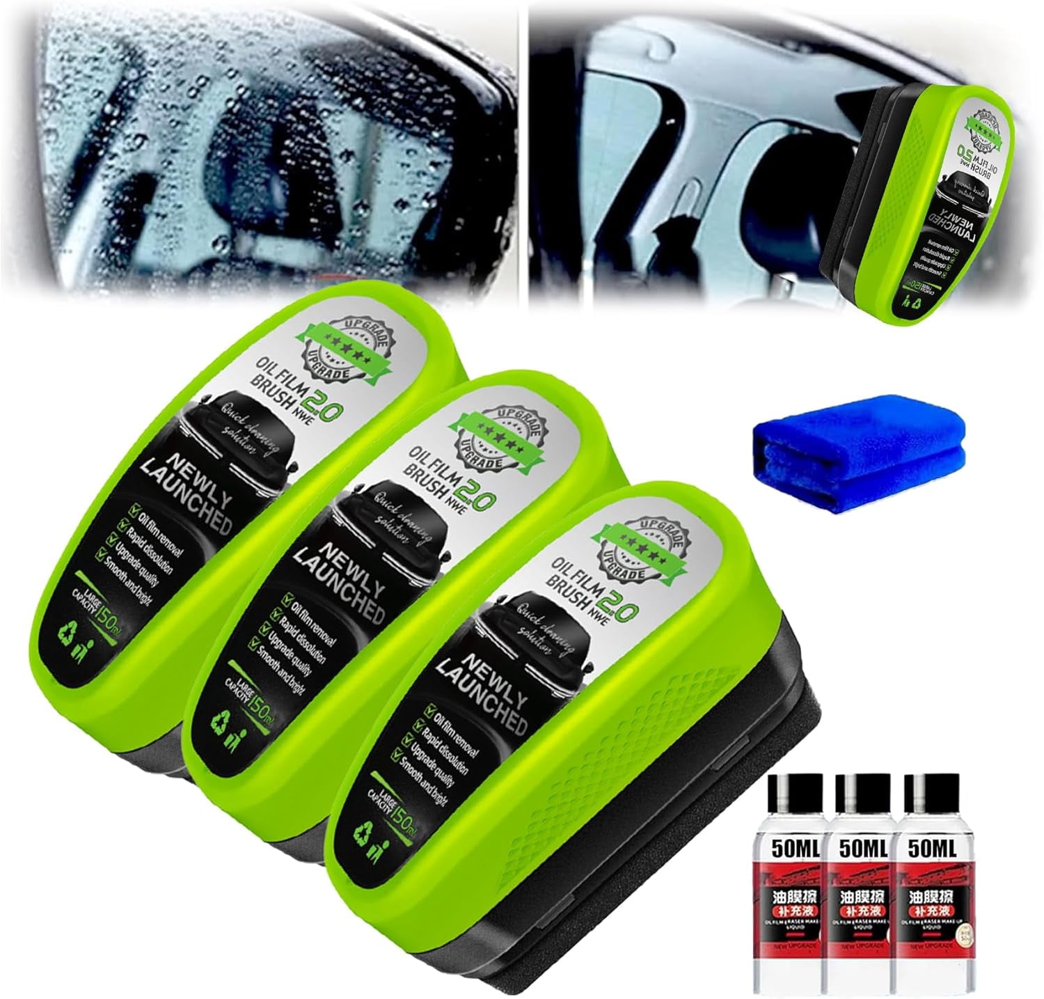 Clearvision Car Windshield, 2025 New Clearvision Glass Cleaner,150ml ...