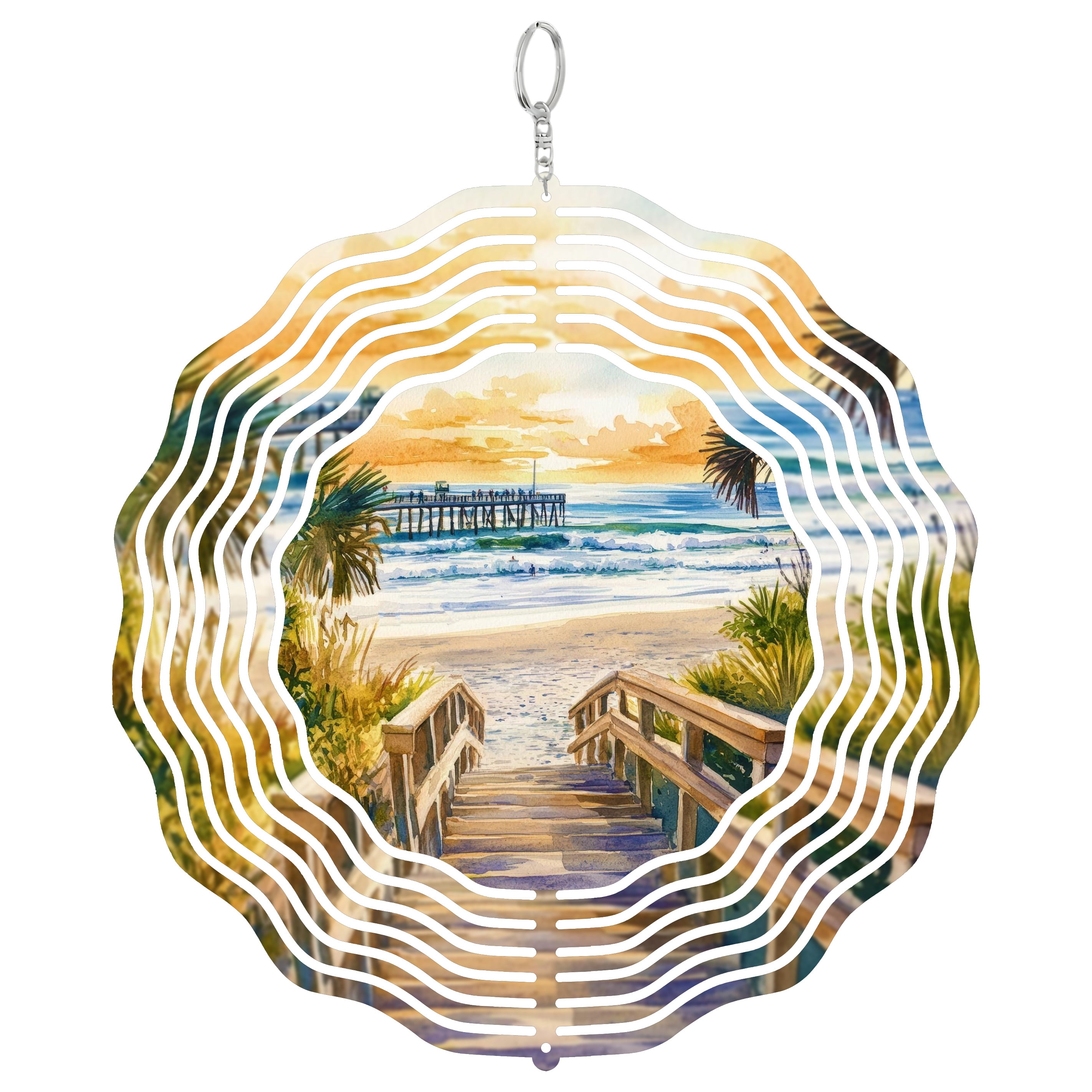 Clearwater Beach 3D Wind Spinner Florida Ocean Hanging Decor - Walmart.com