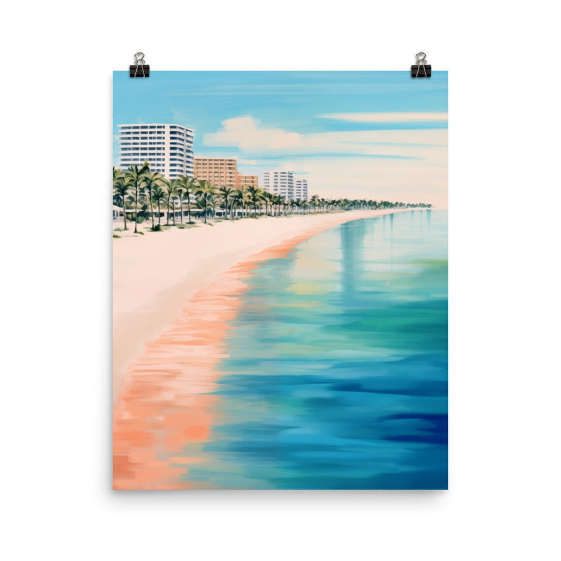 Clearwater Beach Print, Florida Coastal Wall Art, Seaside Decor, Gulf ...