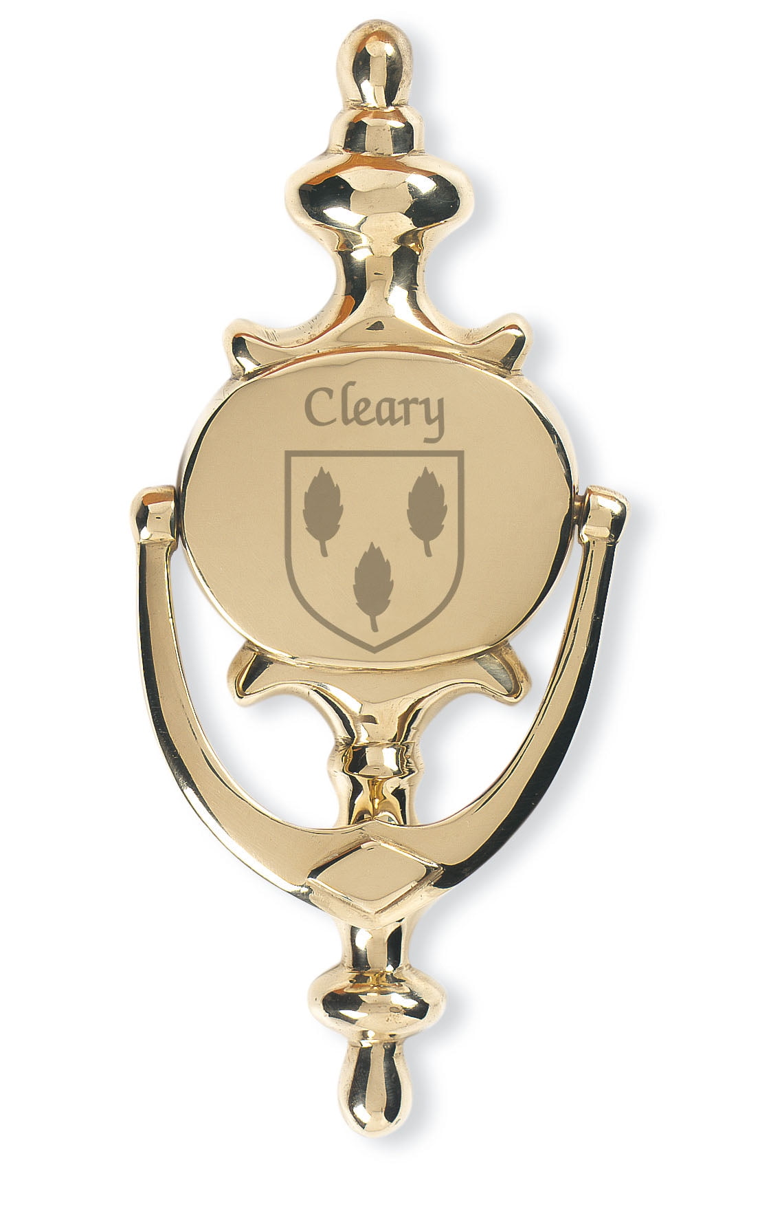 Cleary Irish Coat of Arms Brass Door Knocker - Walmart.com