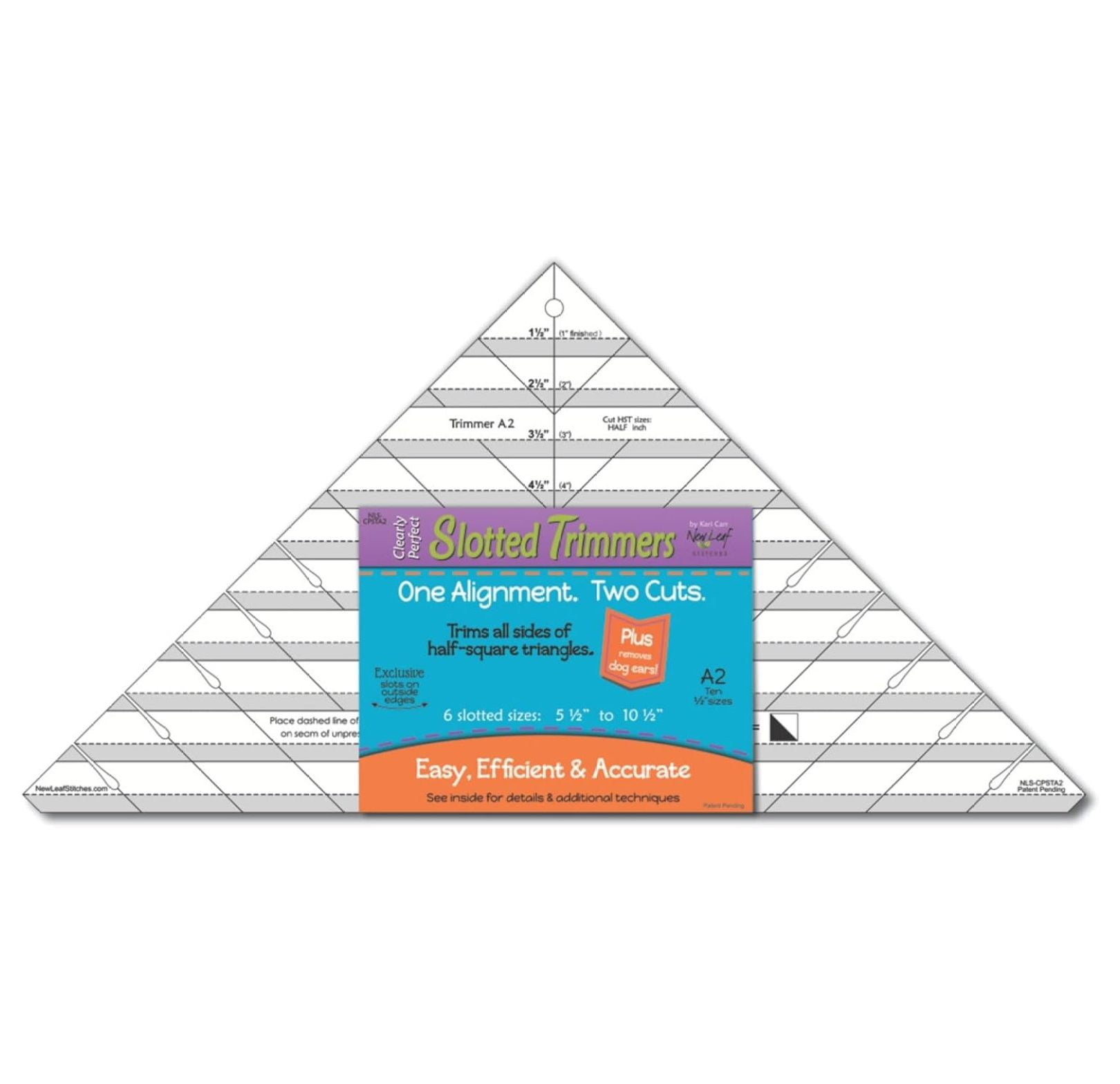 Cleary Perfect Slotted Trimmer A2 by – Quilting Ruler Template and ...