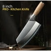 Orblue Premium Meat Cleaver, 7-Inch Stainless Steel Blade, Home Kitchen ...