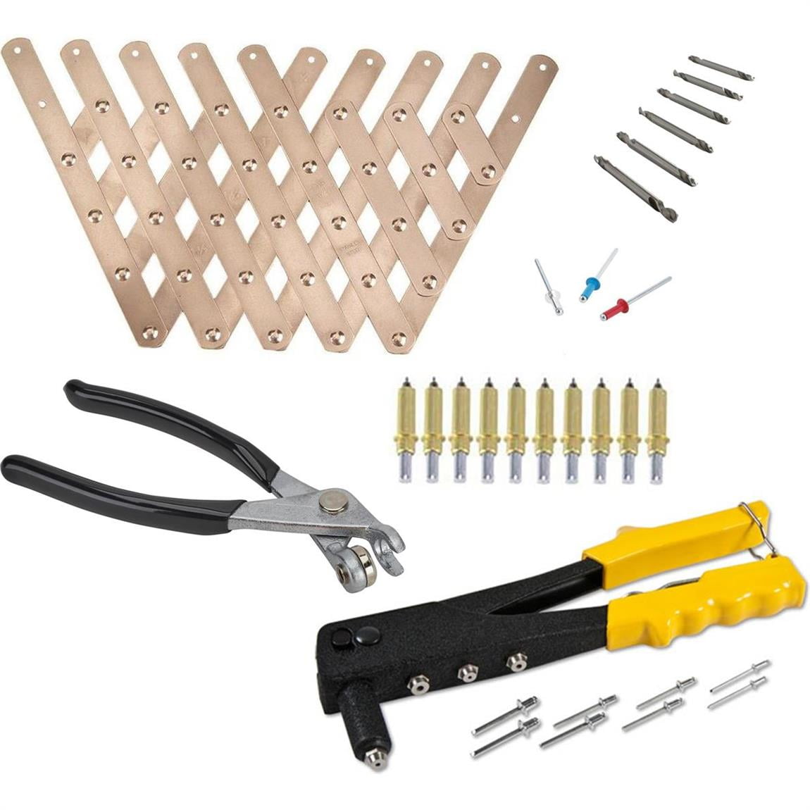 Cleco and Rivet Tool Starter Kit, 3/16 Inch - Walmart.com