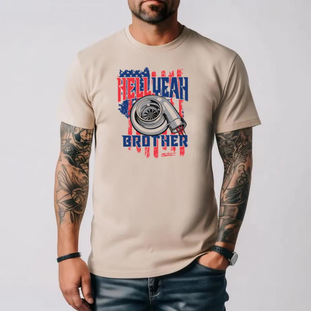 Cleetus McFarland Hell Yeah Brother Car Guy T-Shirt, for men & women ...