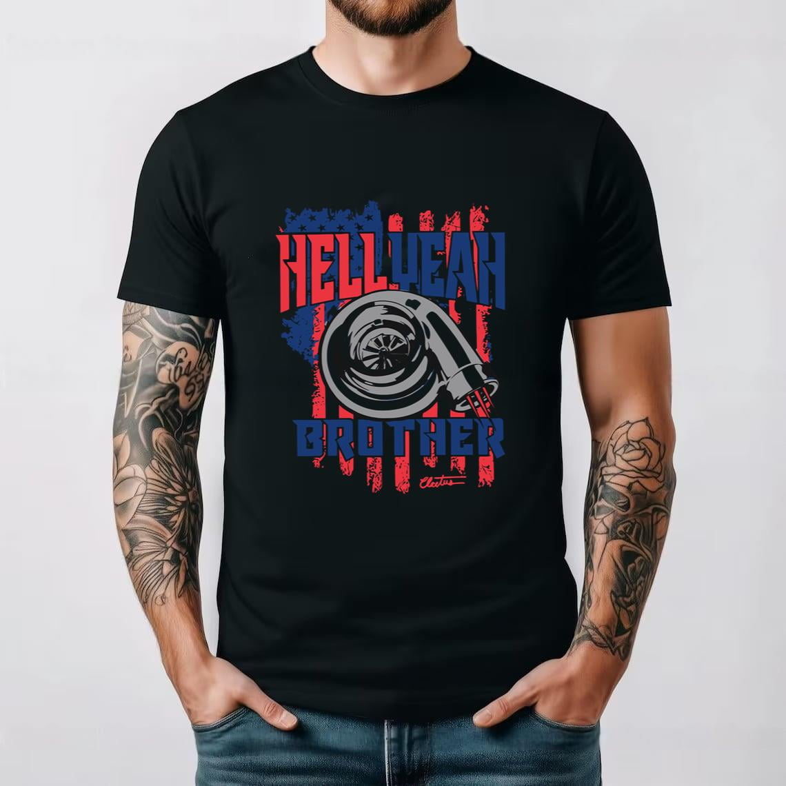 Cleetus McFarland Unisex T-shirt with Hell Yeah Brother Racing Sports ...