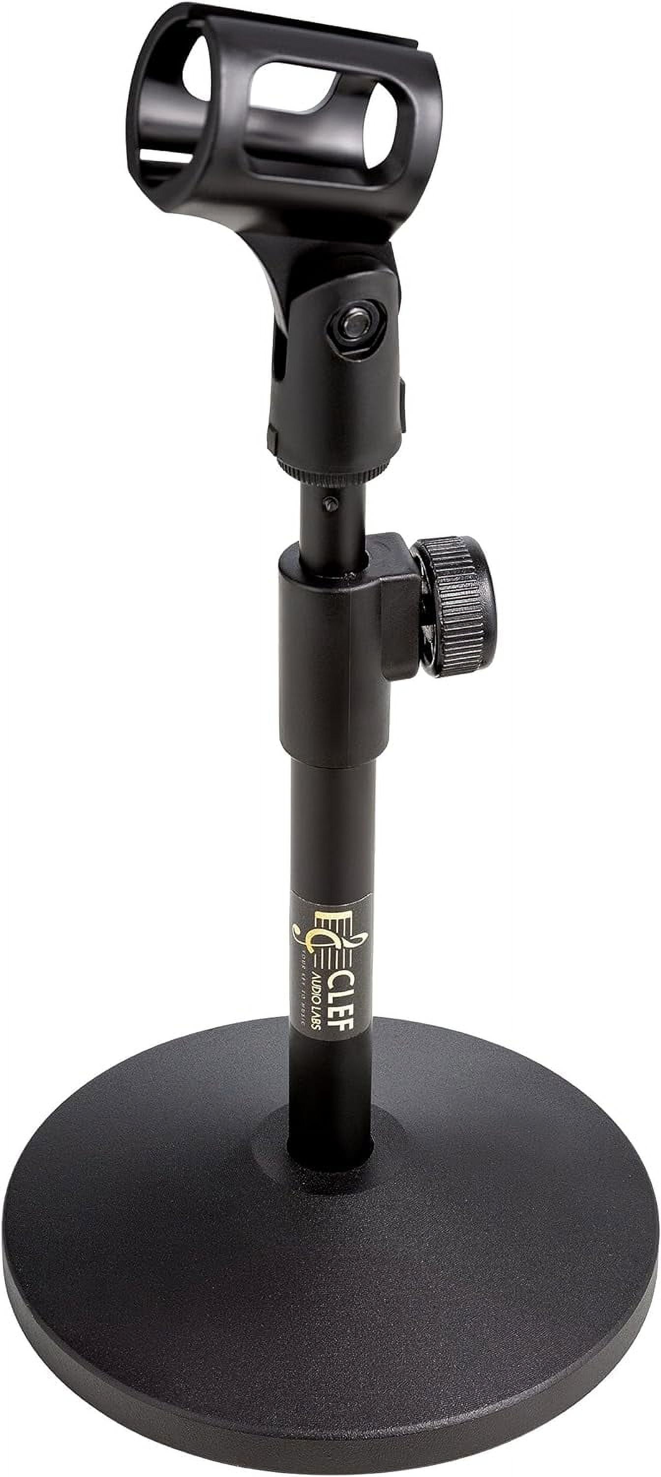 Clef Audio Labs Heavy Duty Adjustable Desk Microphone Stand, 5.12 ...