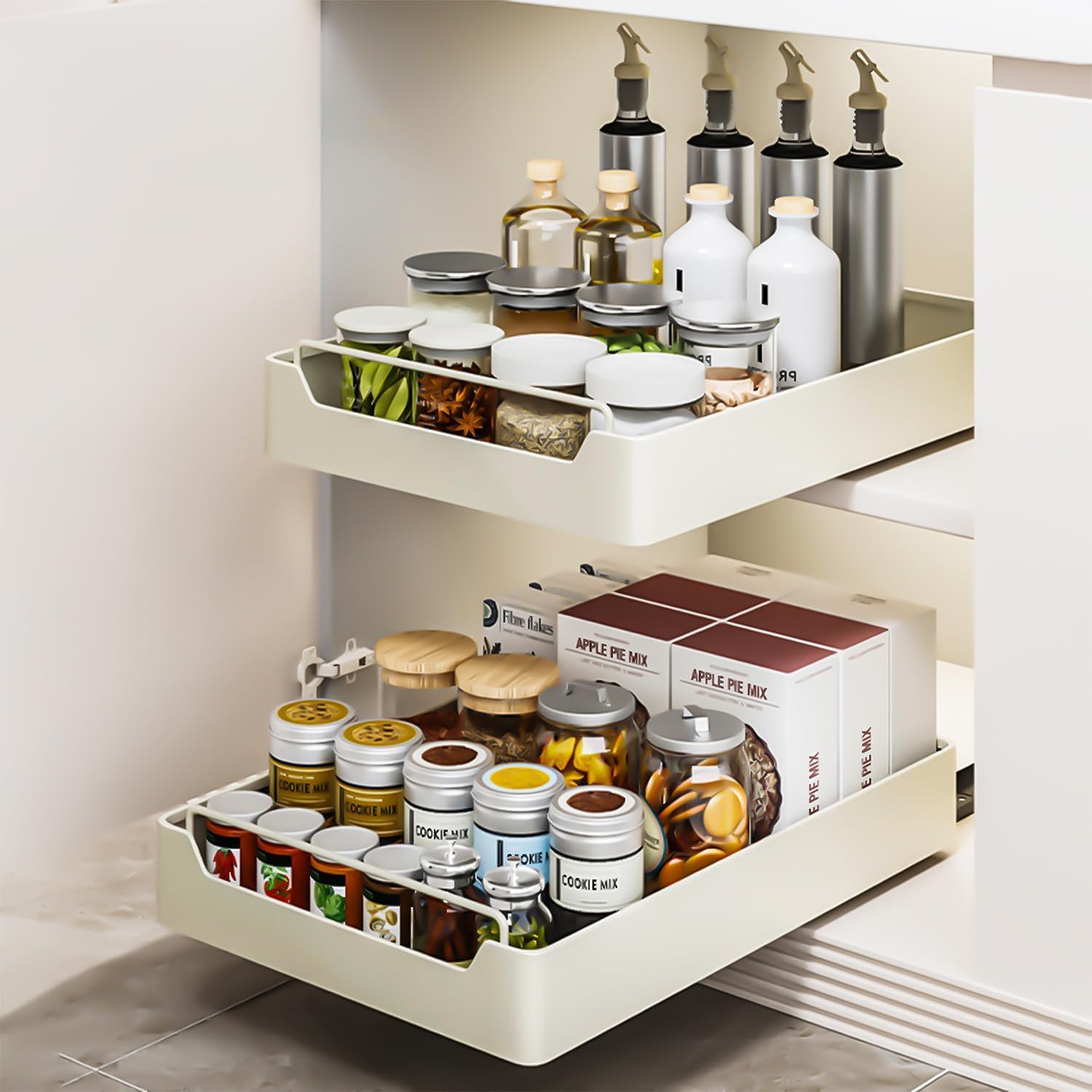 Clefairy Pull Out Cabinet Organiser Duty Pull Out Kitchen Storage ...
