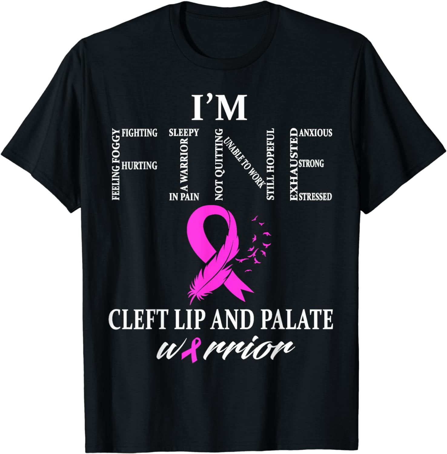 Cleft Lip and Palate Warrior T-Shirt - Walmart.com