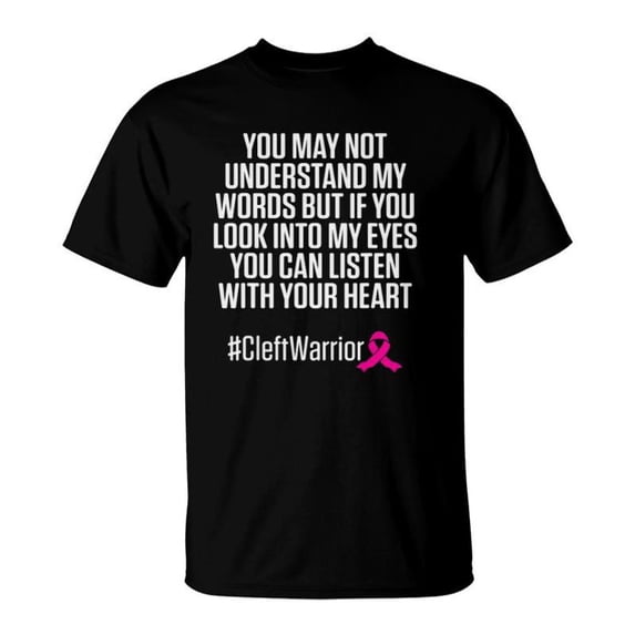 Cleft Palate Lip Understand Cleft Strong Awareness TShirt - Walmart.com
