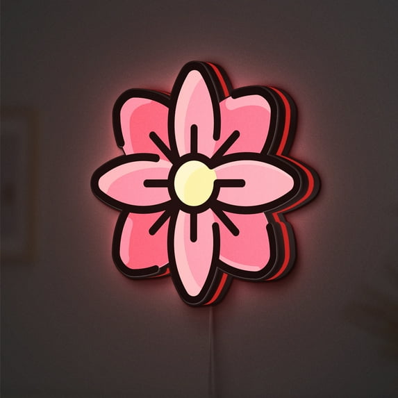 Clematis LED Lightbox - Nature Botanical Flower Blossom Decor, Custom ...