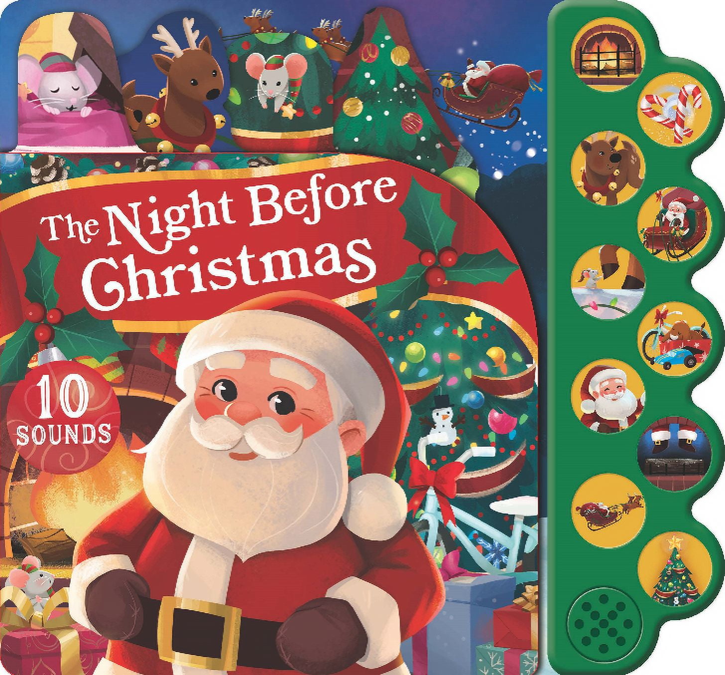 Clement C. Moore: The Night Before Christmas 10-Button Sound Book ...