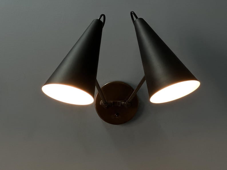 Clemente Double Sconce Adjustable | Mid Century Sconce Modern Kitchen ...