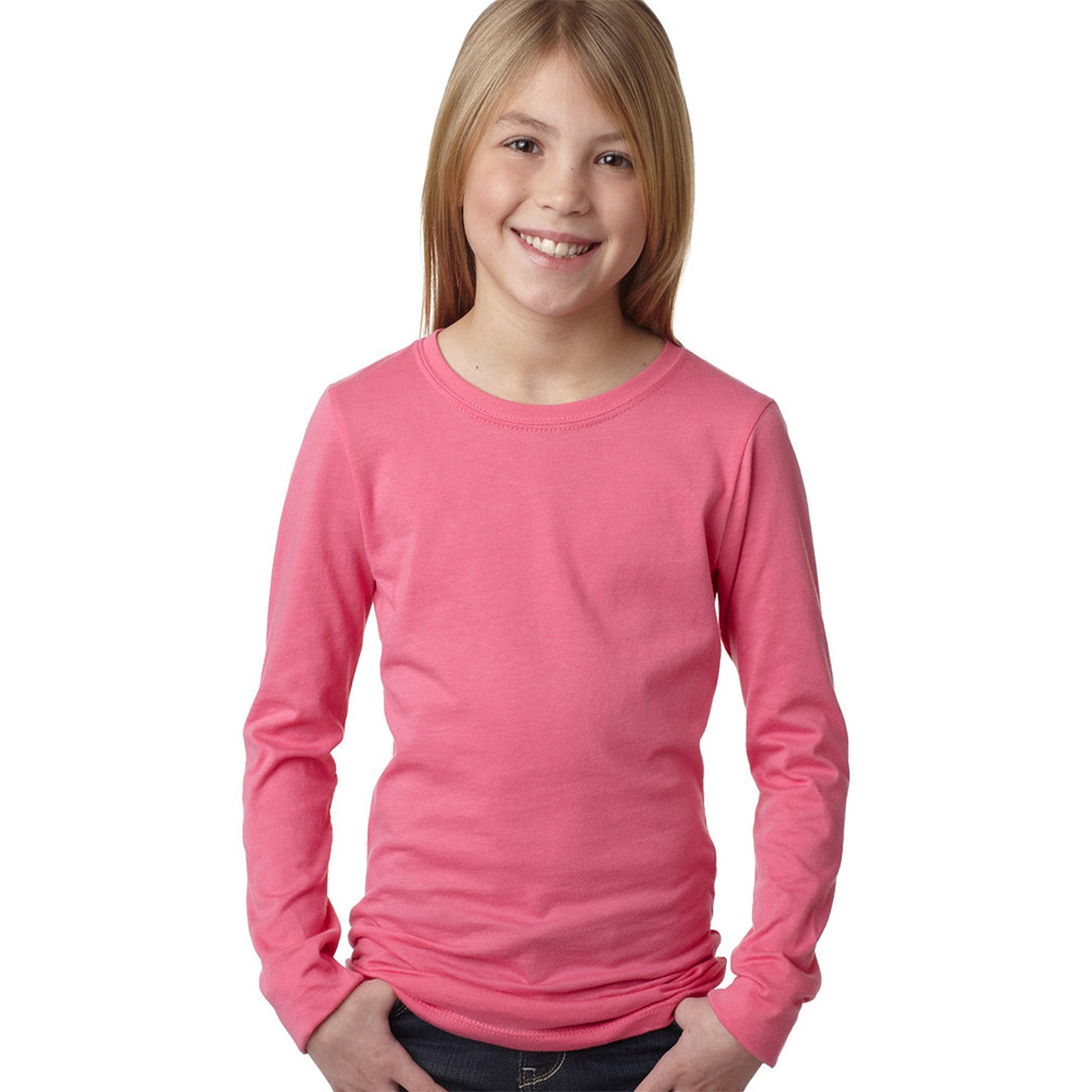 Clementine Apparel Girl's Crew Neck Long-Sleeve T-Shirt - Walmart.com