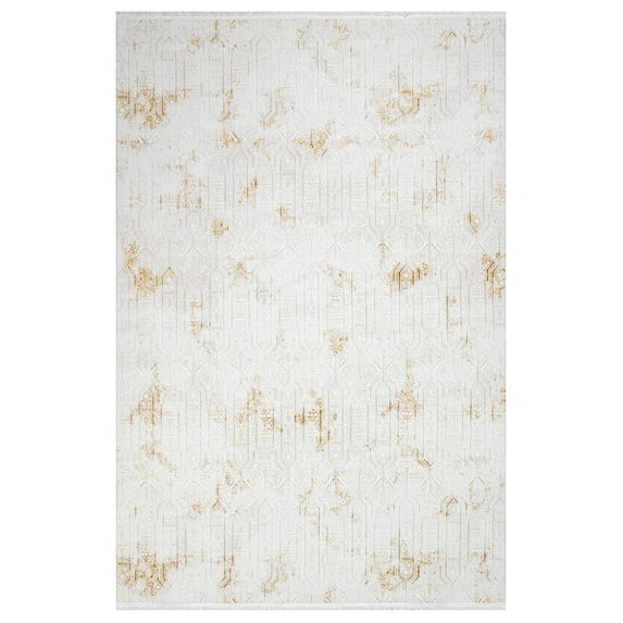 Clementine Cream Area Rugs for Living Room Washable Rugs Boho Moroccan ...