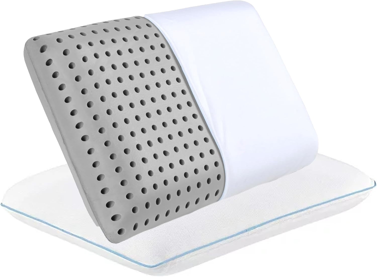 Clementine Memory Foam Pillows, Ventilated Charcoal Infused Bed Pillow ...