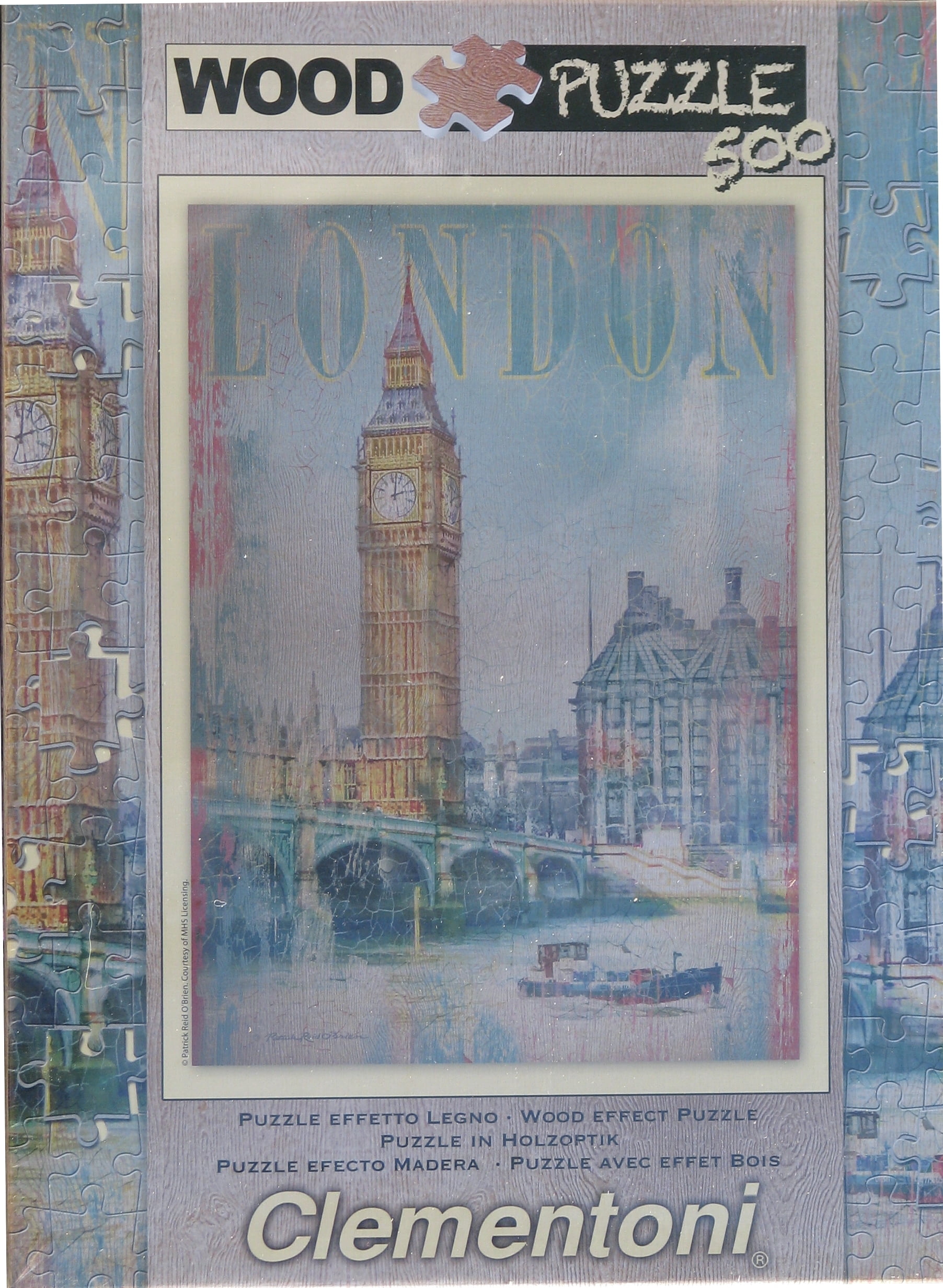 Clemontoni LONDON 500 pc Wood Effect Jigsaw Puzzle - Walmart.com