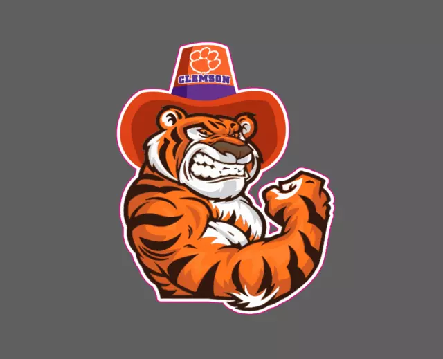 Clemson Detroit Baseball Team Sticker Decal Mascot Car Truck Window ...