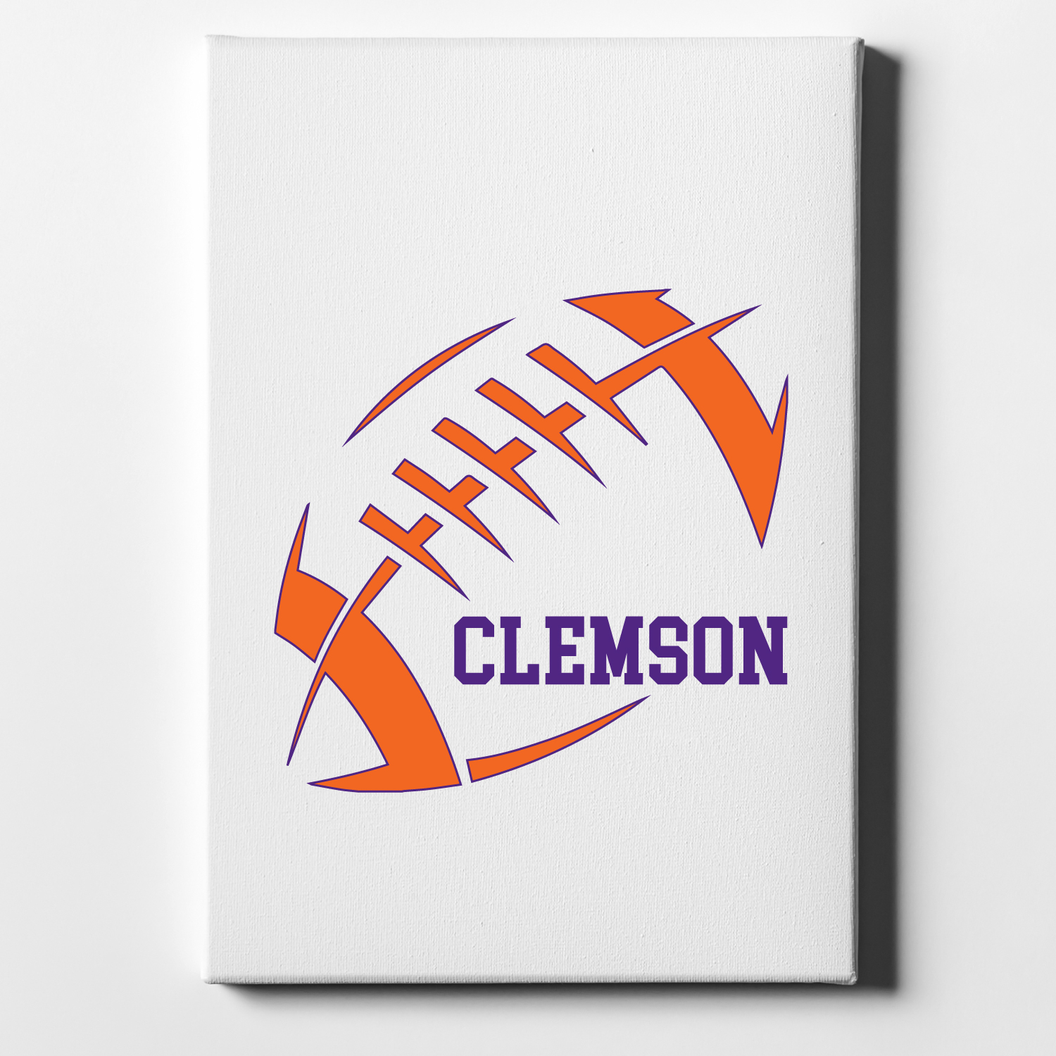 Clemson Football - Orange, Regalia Purple - 8" x 10" - Decorative ...