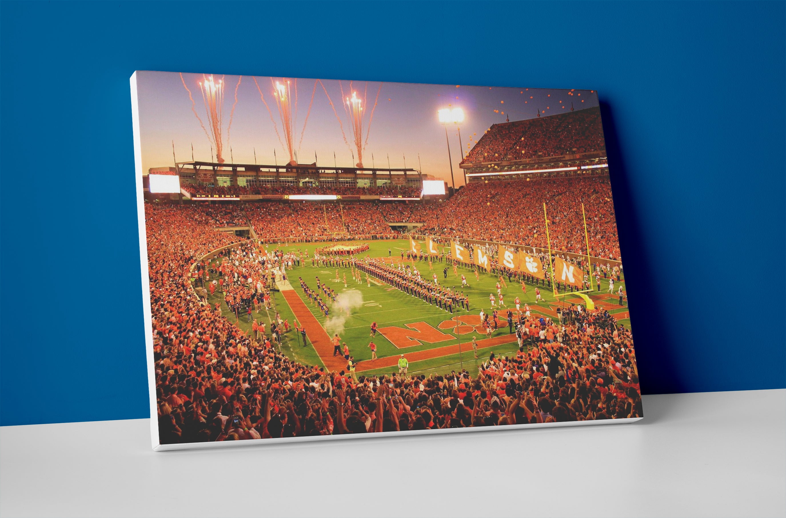 Clemson Football Stadium Poster or Wrapped Canvas - Walmart.com