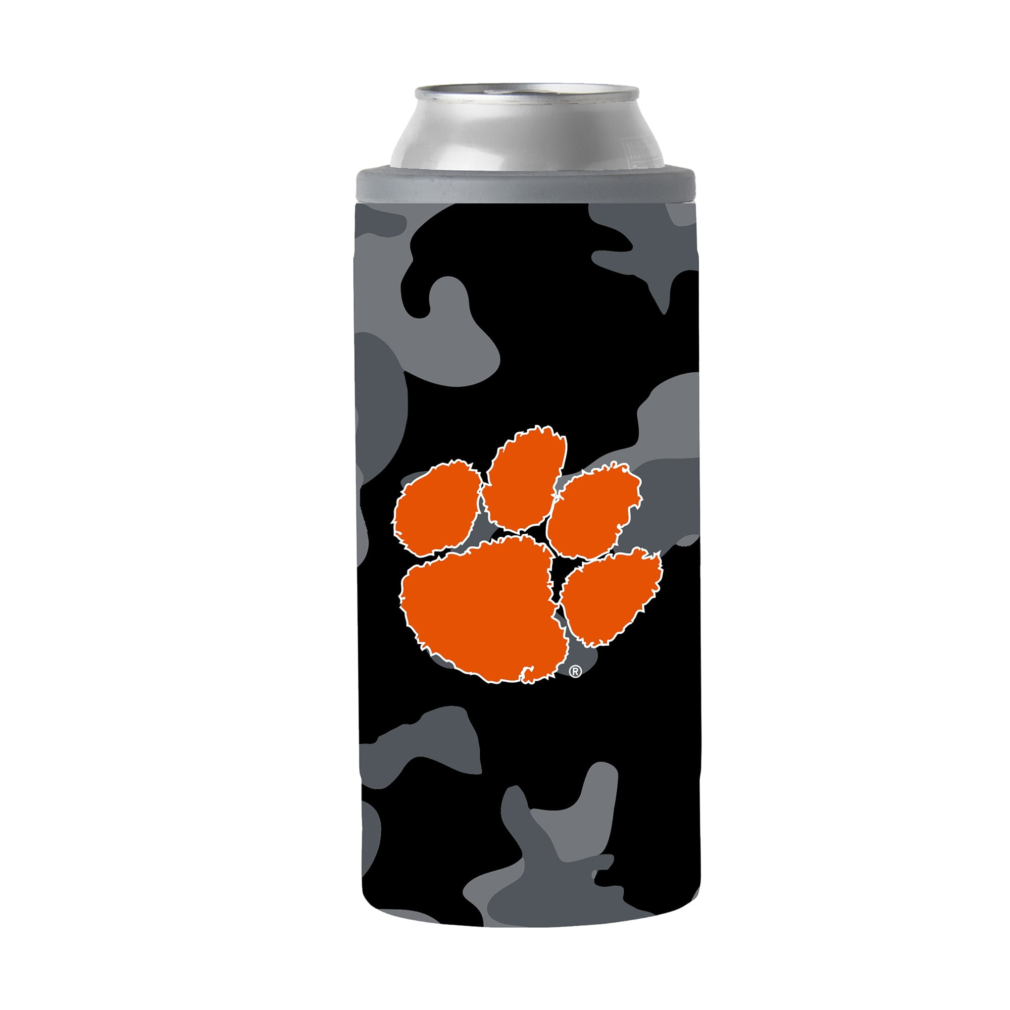 Clemson Tigers 12oz. Black Camo Slim Can Cooler - Walmart.com