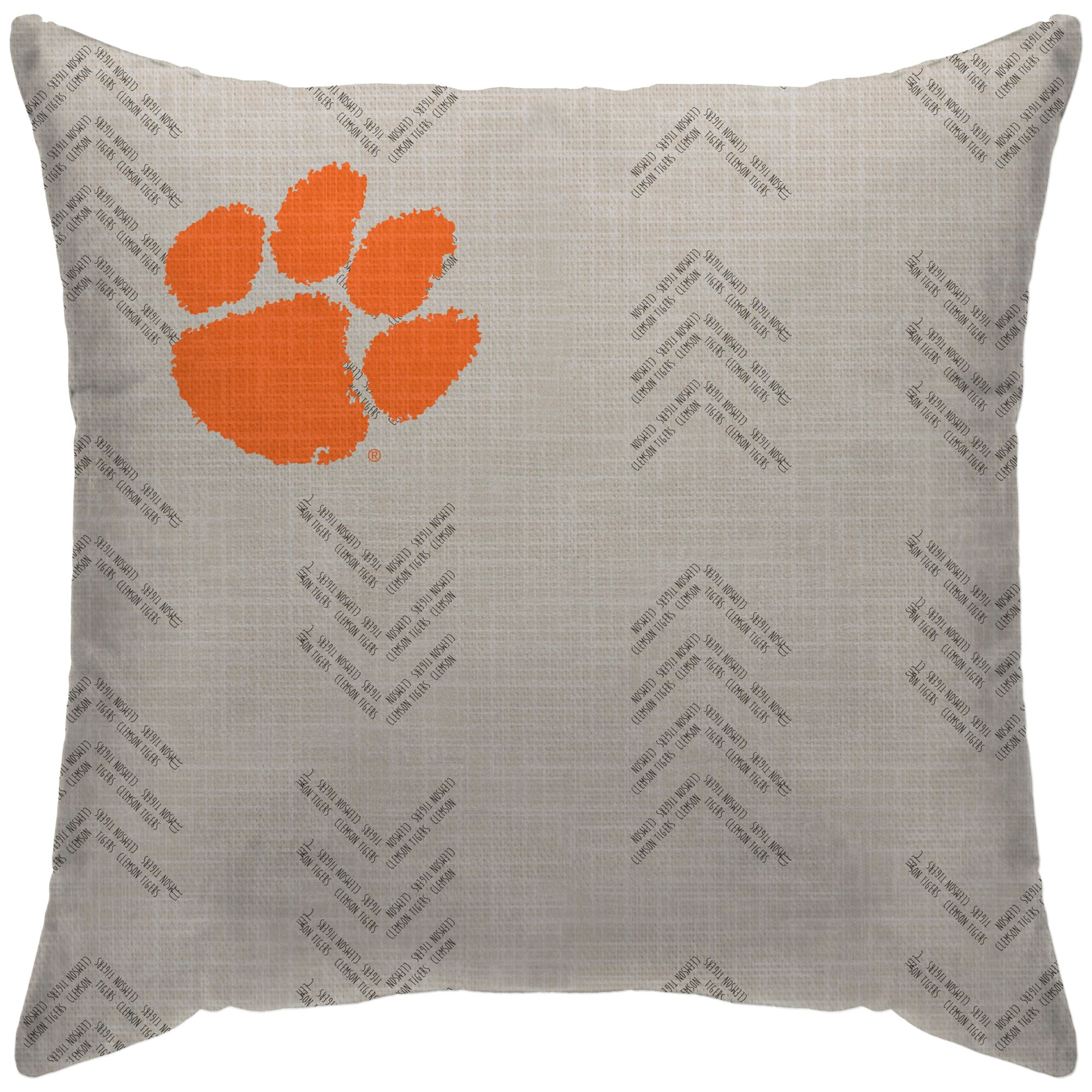Clemson Tigers 18'' x 18'' Wordmark Decorative Throw Pillow - Walmart.com
