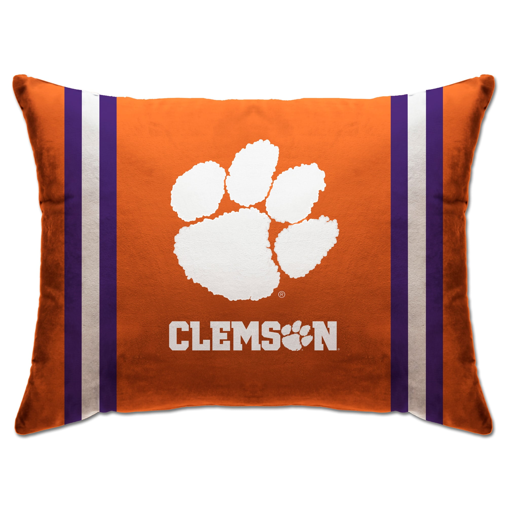 Clemson Tigers 20'' x 26'' Plush Bed Pillow - Walmart.com