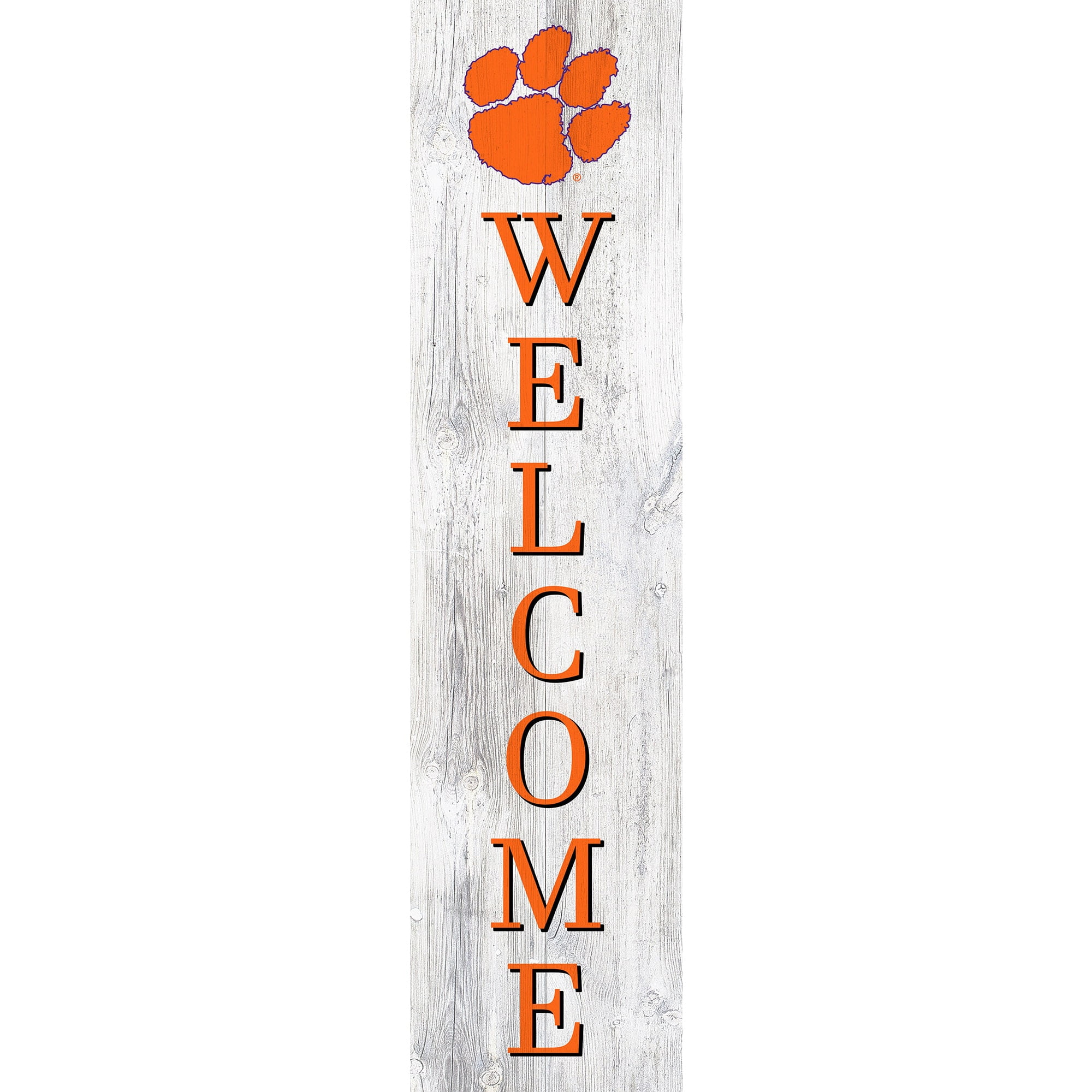 Clemson Tigers 48'' Welcome Leaner - Walmart.com