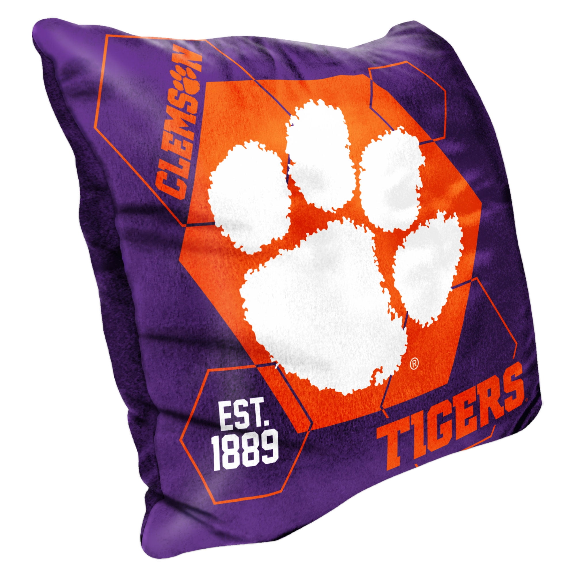 The Northwest Group Clemson Tigers 16" x 16" Connector Velvet Pillow ...