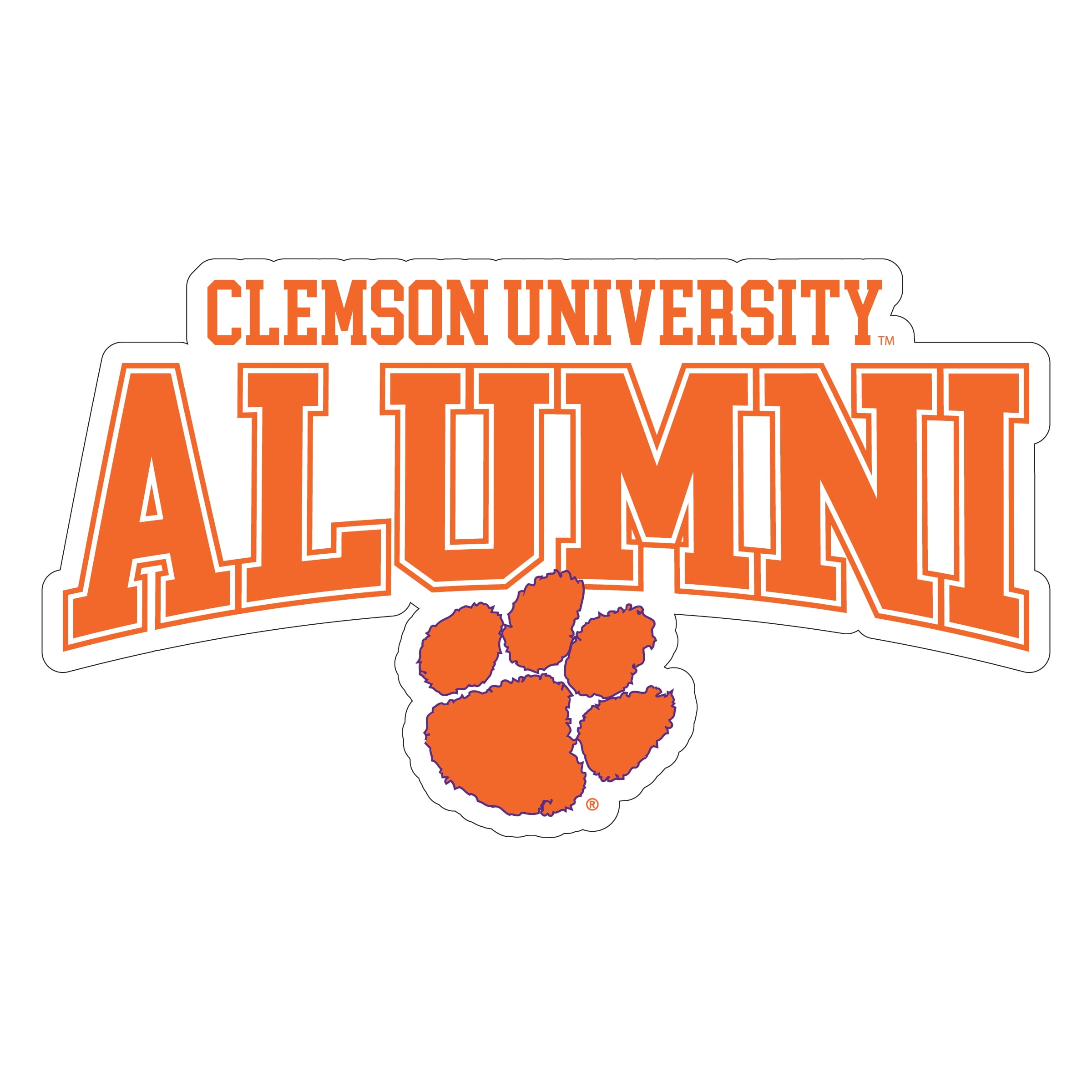 Clemson Tigers Laser Cut Alumni Vinyl Sticker - Officially Licensed (4 ...
