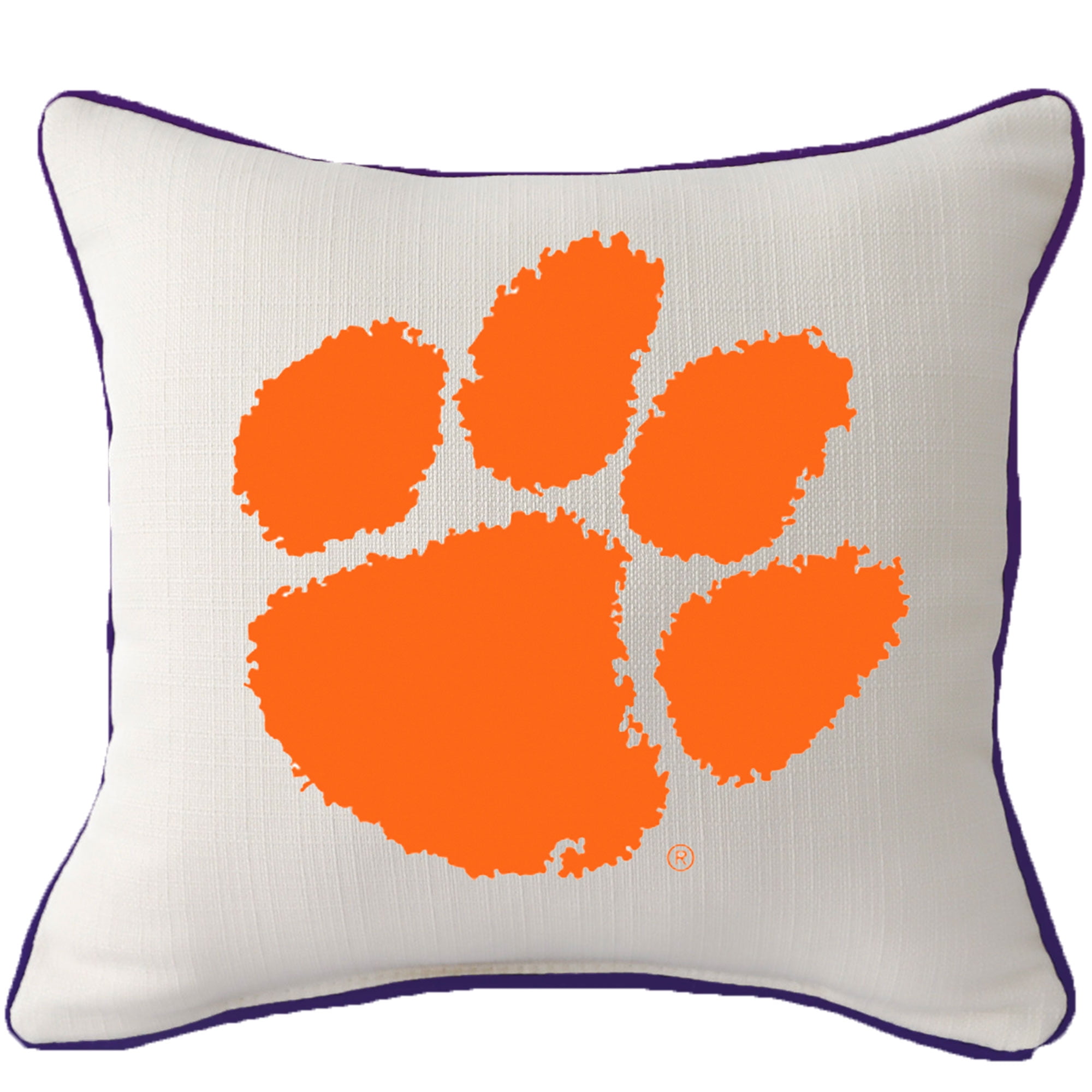 Clemson Tigers Logo Square Piped Pillow - Walmart.com