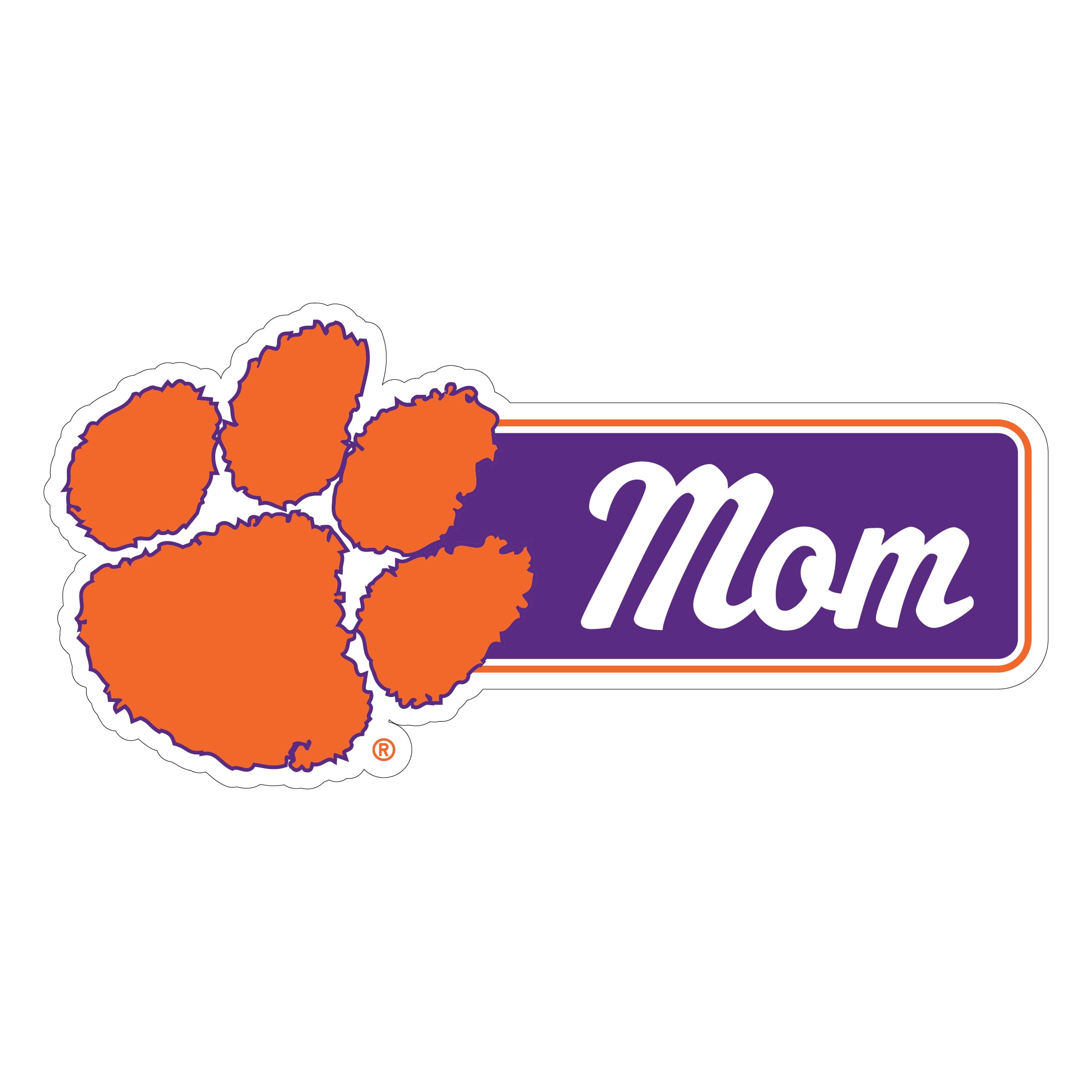 Clemson Tigers Proud Mom Die Cut Decal Officially Licensed Collegiate ...