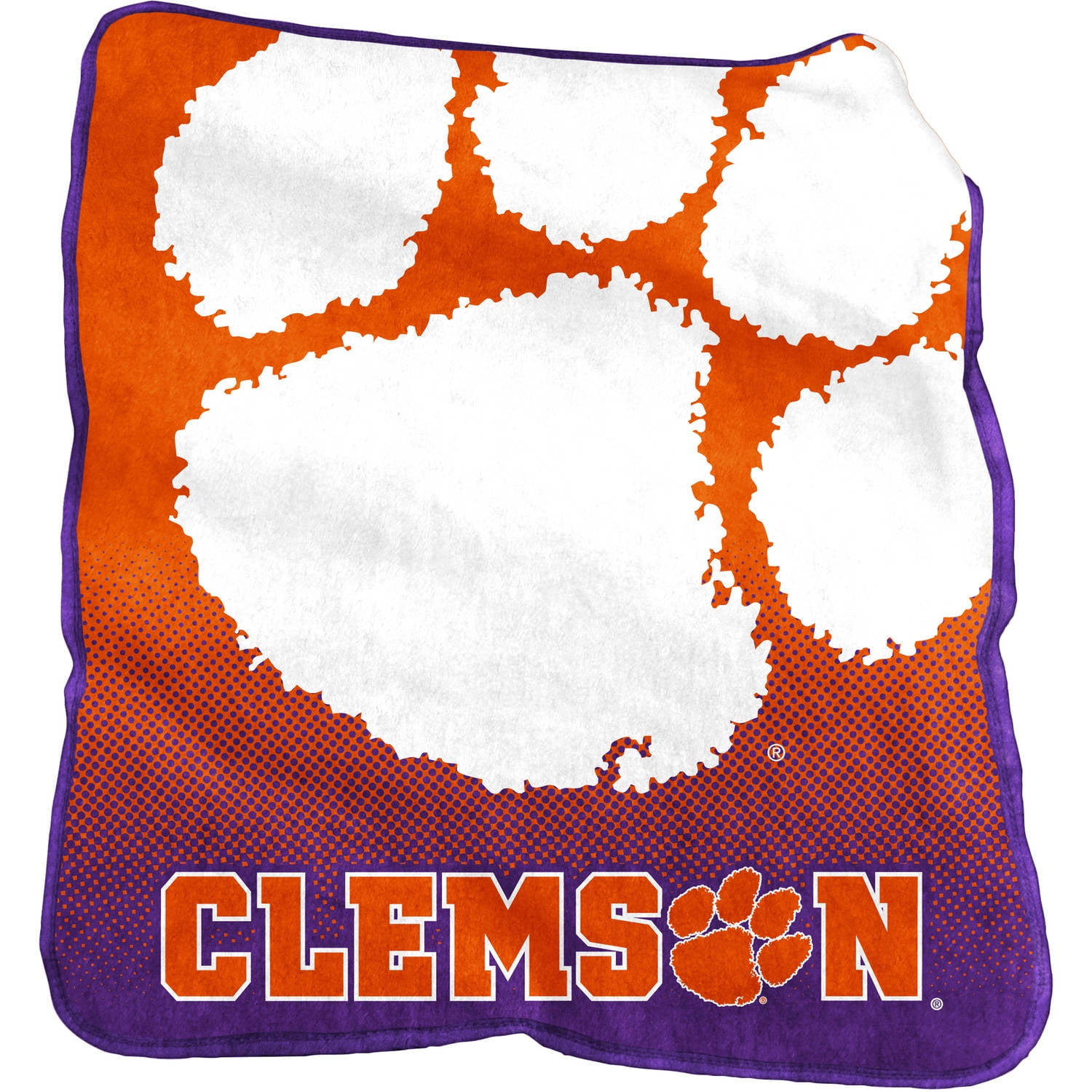 Clemson Tigers Raschel Throw - Walmart.com