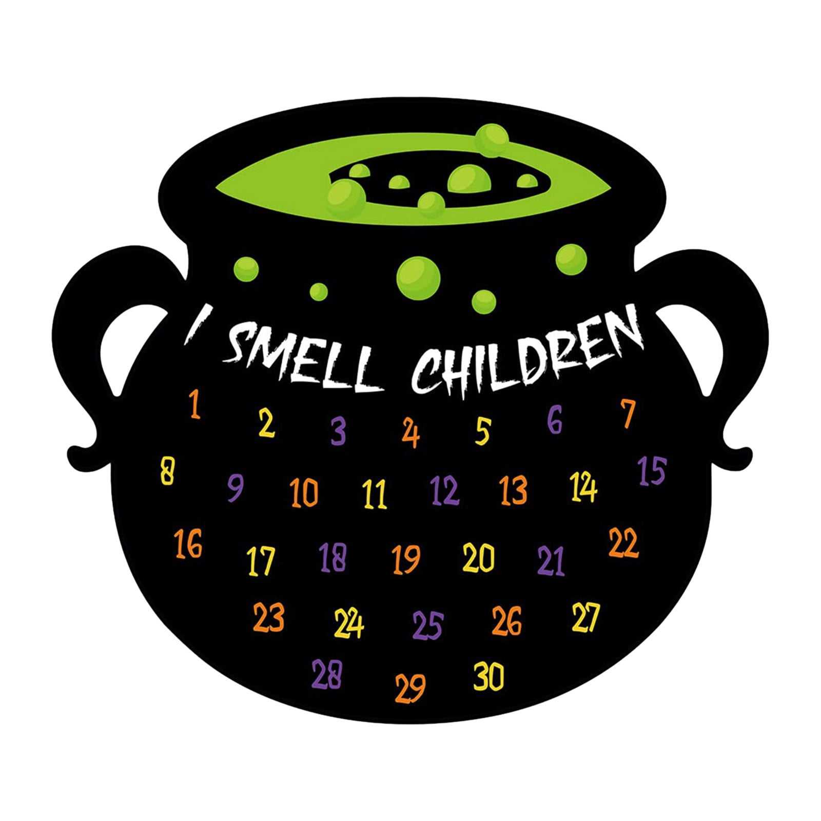 Clenance Halloween Countdown Calendar Advent Calendar for 30 Days Paper ...