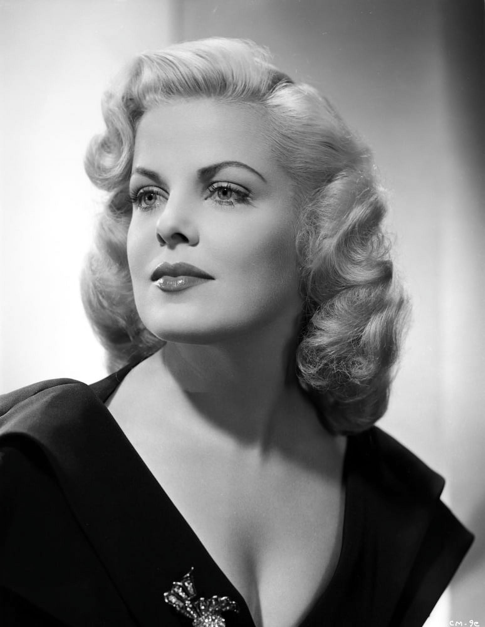 Cleo Moore Posed in Black Dress Close Up Portrait Photo Print (24 x 30 ...