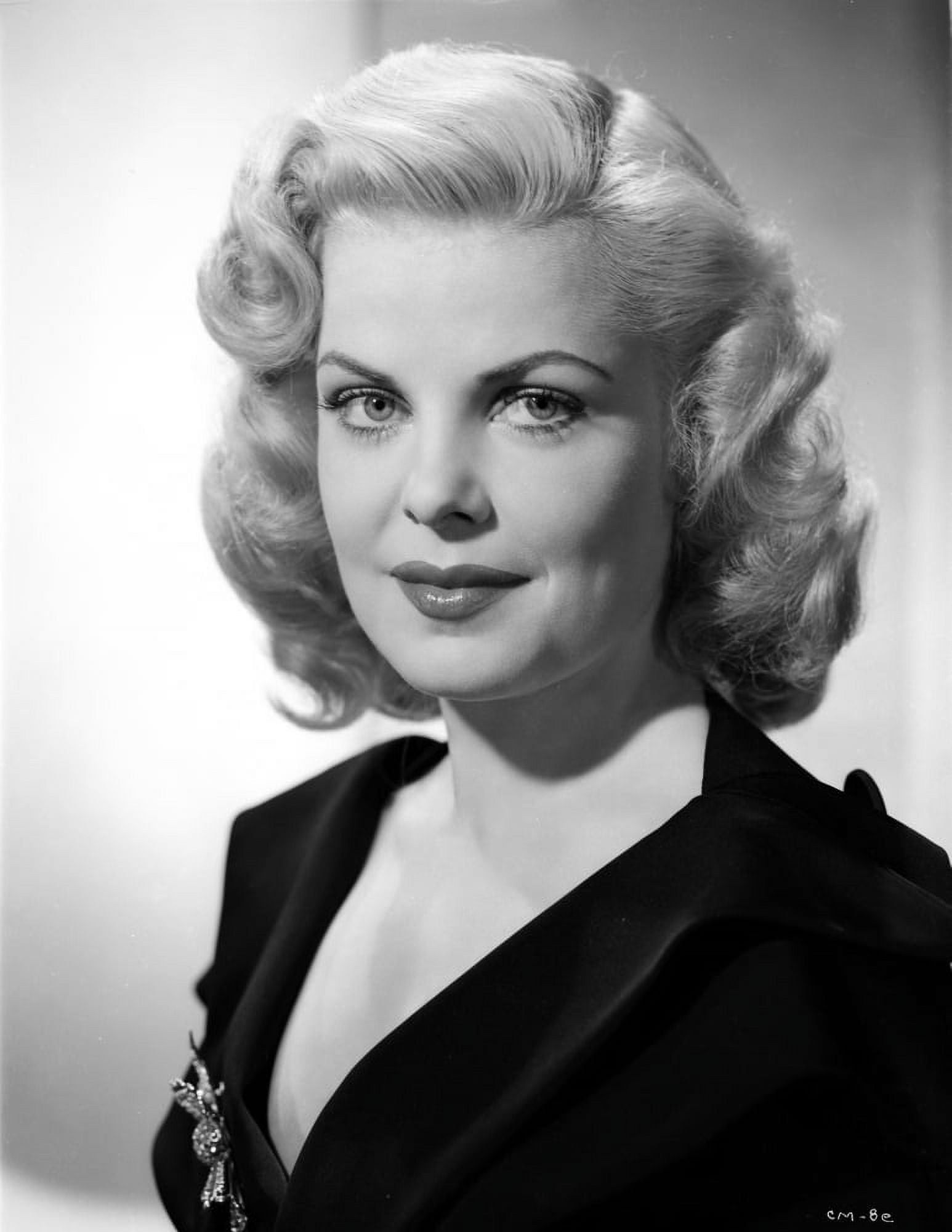 Cleo Moore Posed in Black Dress with a Little Smile Photo Print (8 x 10 ...