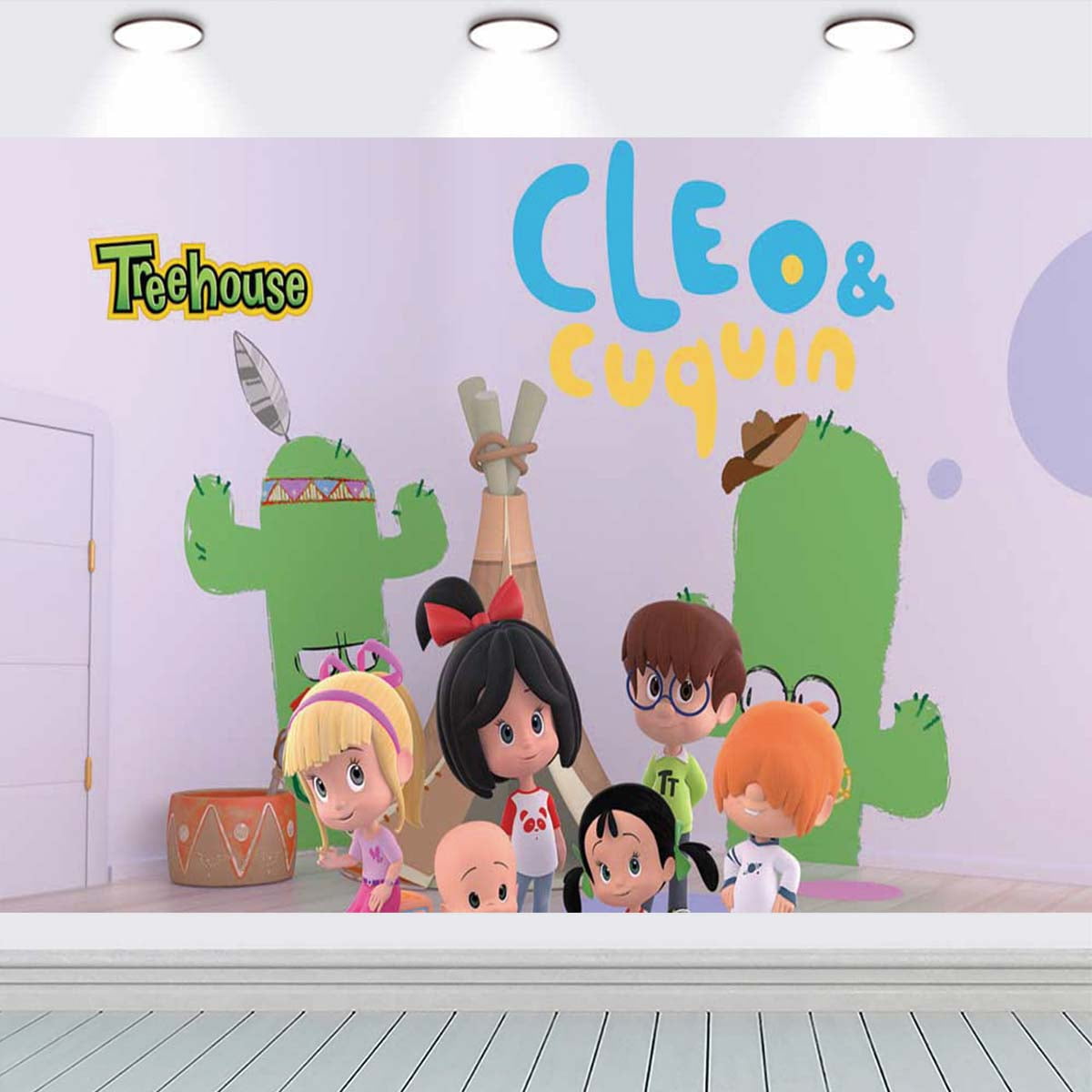 Cleo and Cuquin Birthday Party Supplies Banner Backdrop Background ...