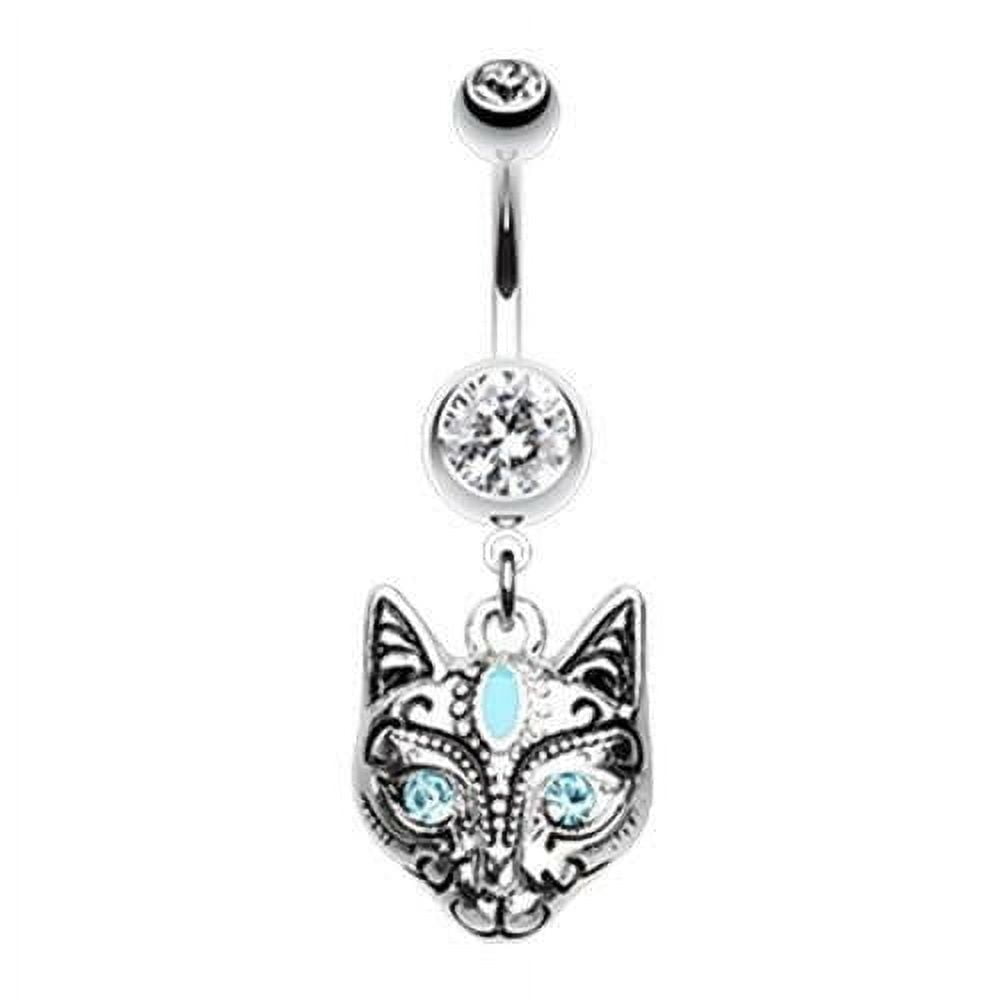 Cleopatra Cat Belly Button Ring - Walmart.com