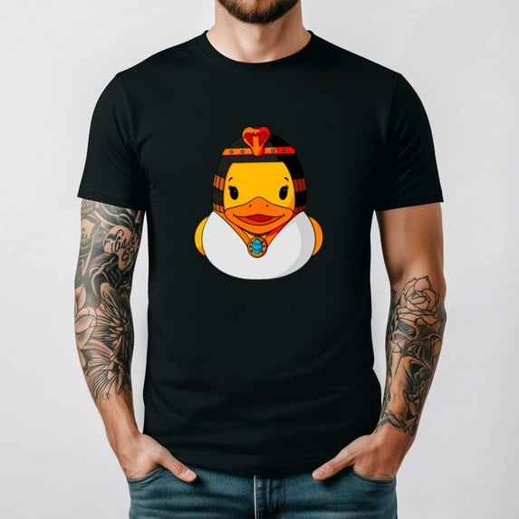 Cleopatra Rubber Duck Funny Egyptian Queen Pharaoh Unisex T-Shirt up to ...