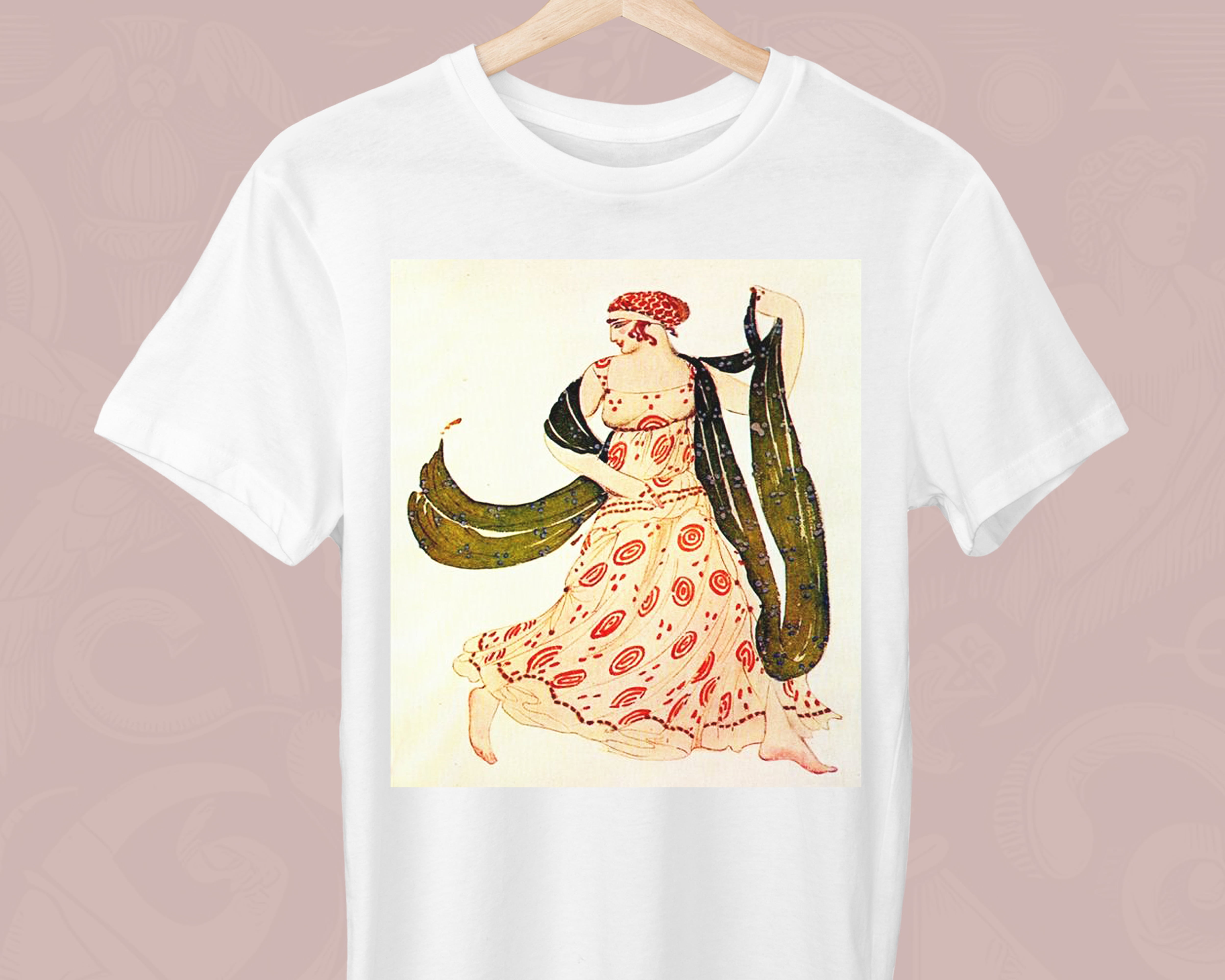 Cleopatre Greek Dancer, Lev Leon Bakst, Unisex T-Shirt, Greek T-Shirt ...