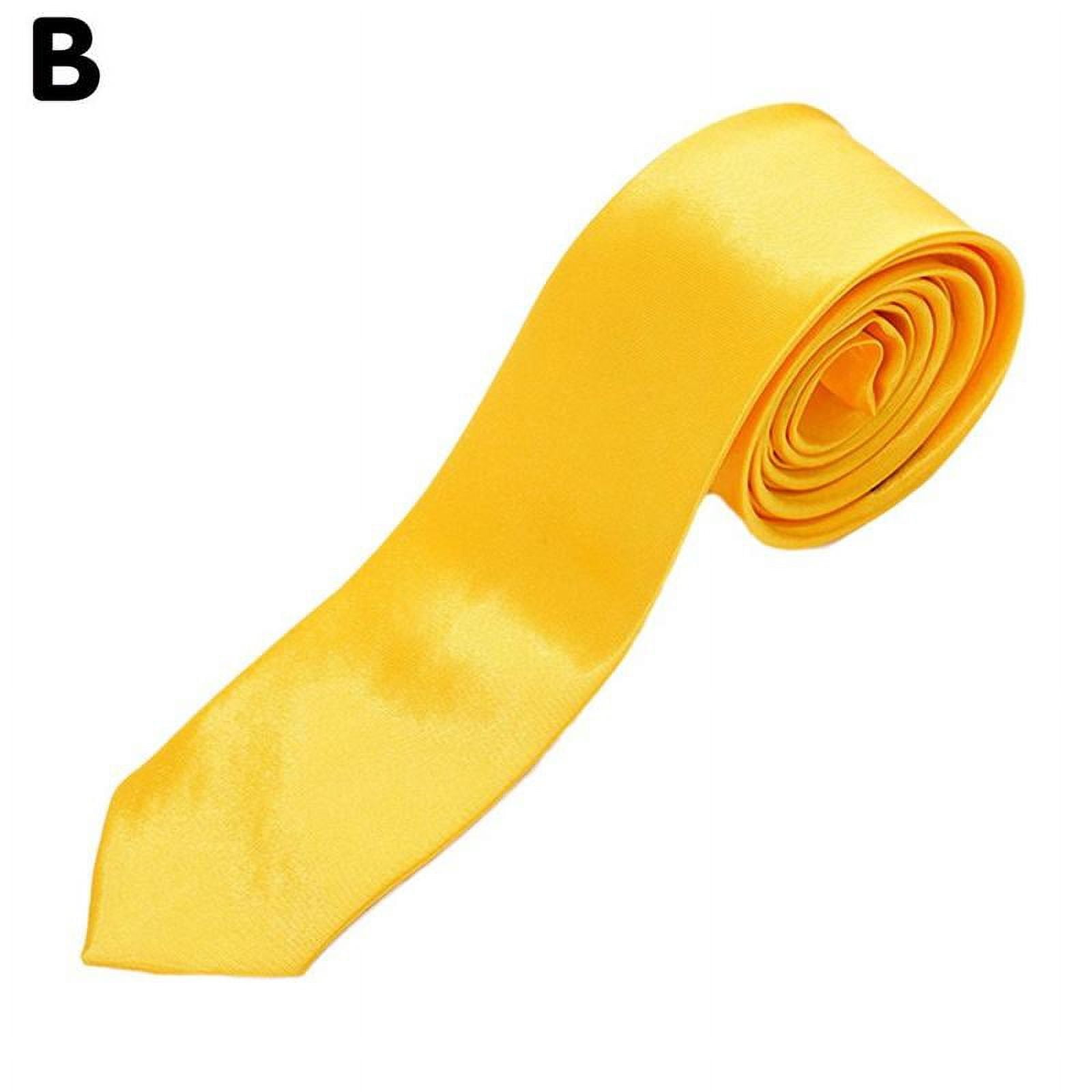 Clerance! 004 Golden Yellow Tie Men'S Casual Spot 5cm Korean Solid ...