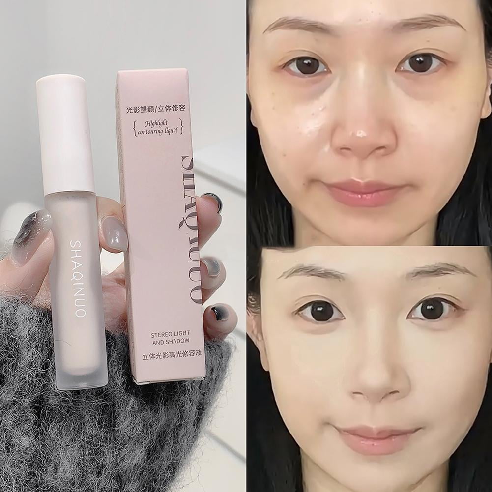 Clerance! 01#Plastic Shadow Shaqinuo 3d Light Shadow High Light Correction Liquid Nose Shadow ...