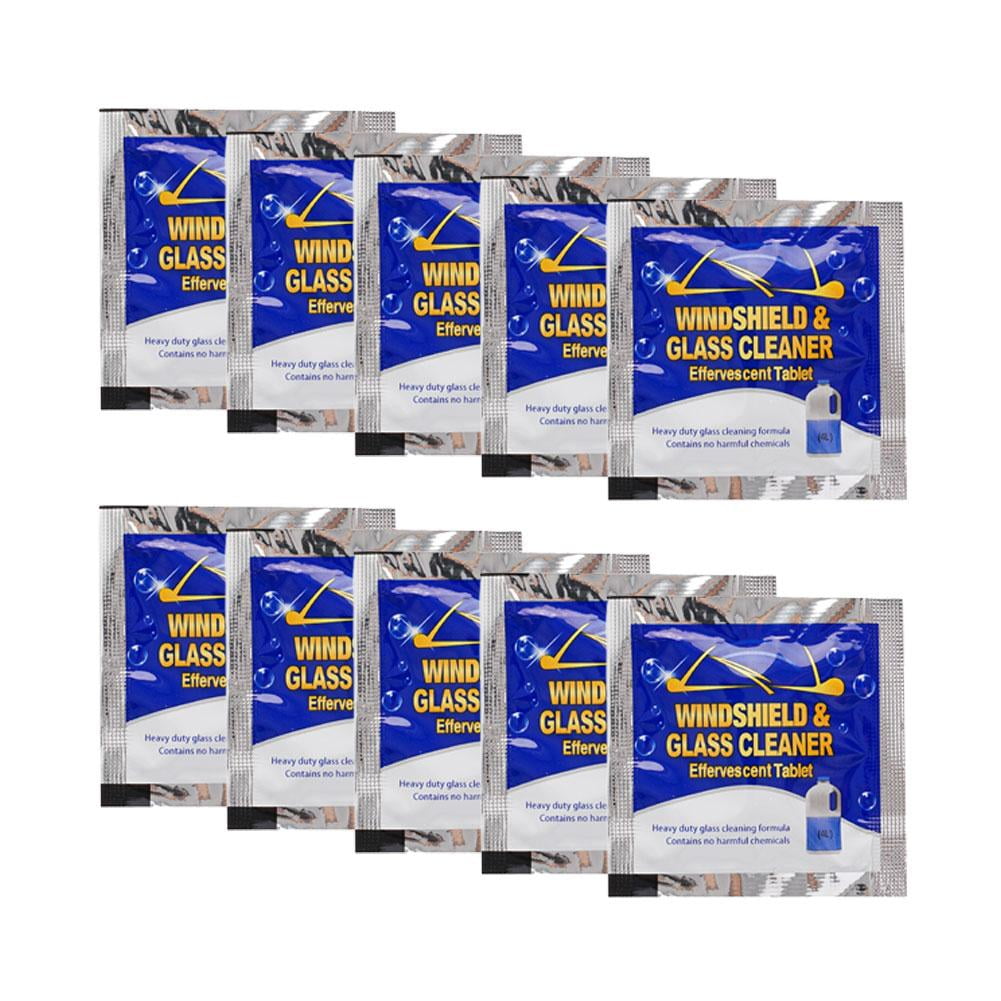 Clerance! 10pcs solid glass water effervescent tablets car wiper water ...