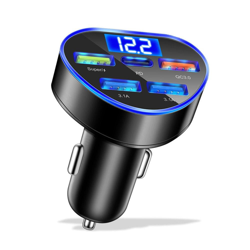 Clerance! 150w Set Five-In-One Digital Display Car Charger 5-Port ...