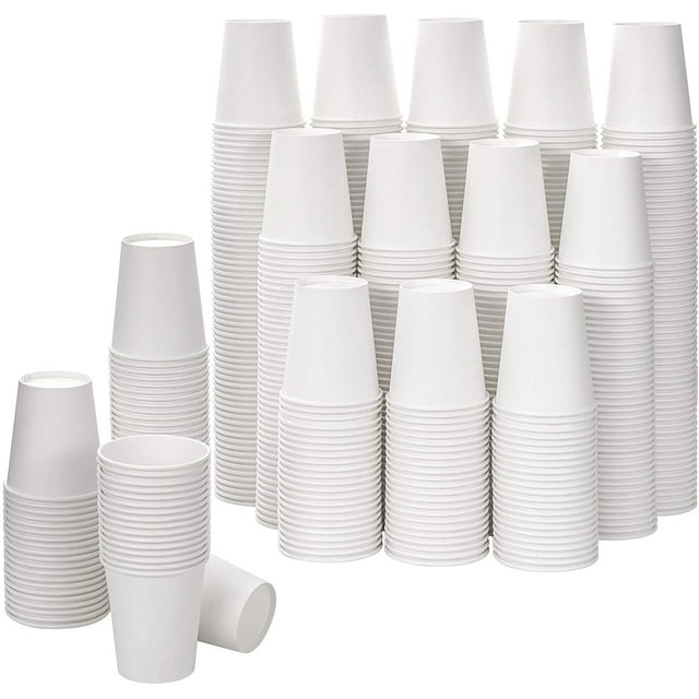 Clerance! 16 oz White Paper Cups, Disposable Paper Cups, Heavyduty Hot ...