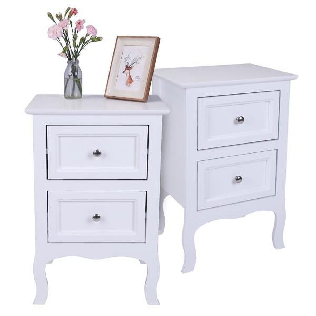 Clerance! 2-Tier End Table, Side Desk for Small Space in Living Room ...