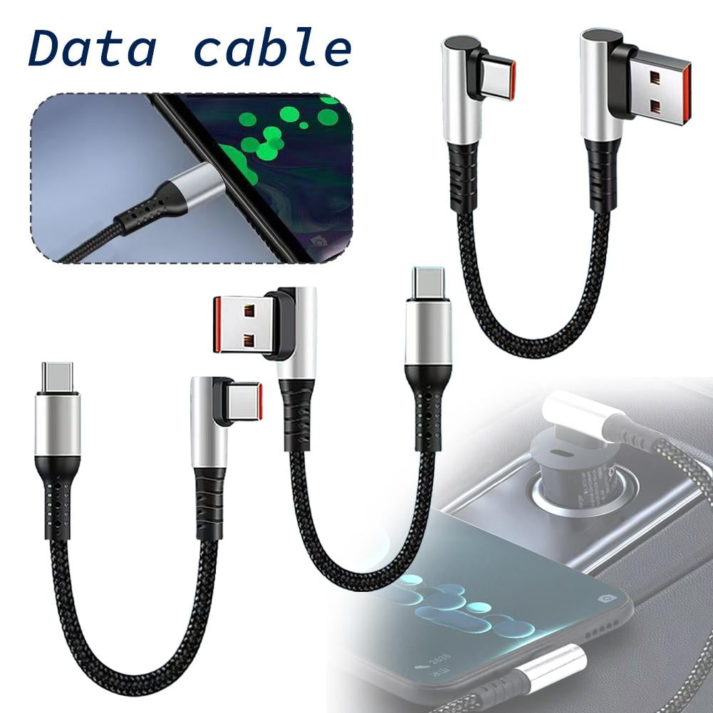 Clerance! 2550cm Short Charging Cable Elbow 90 Degree USB C NEW Micro ...