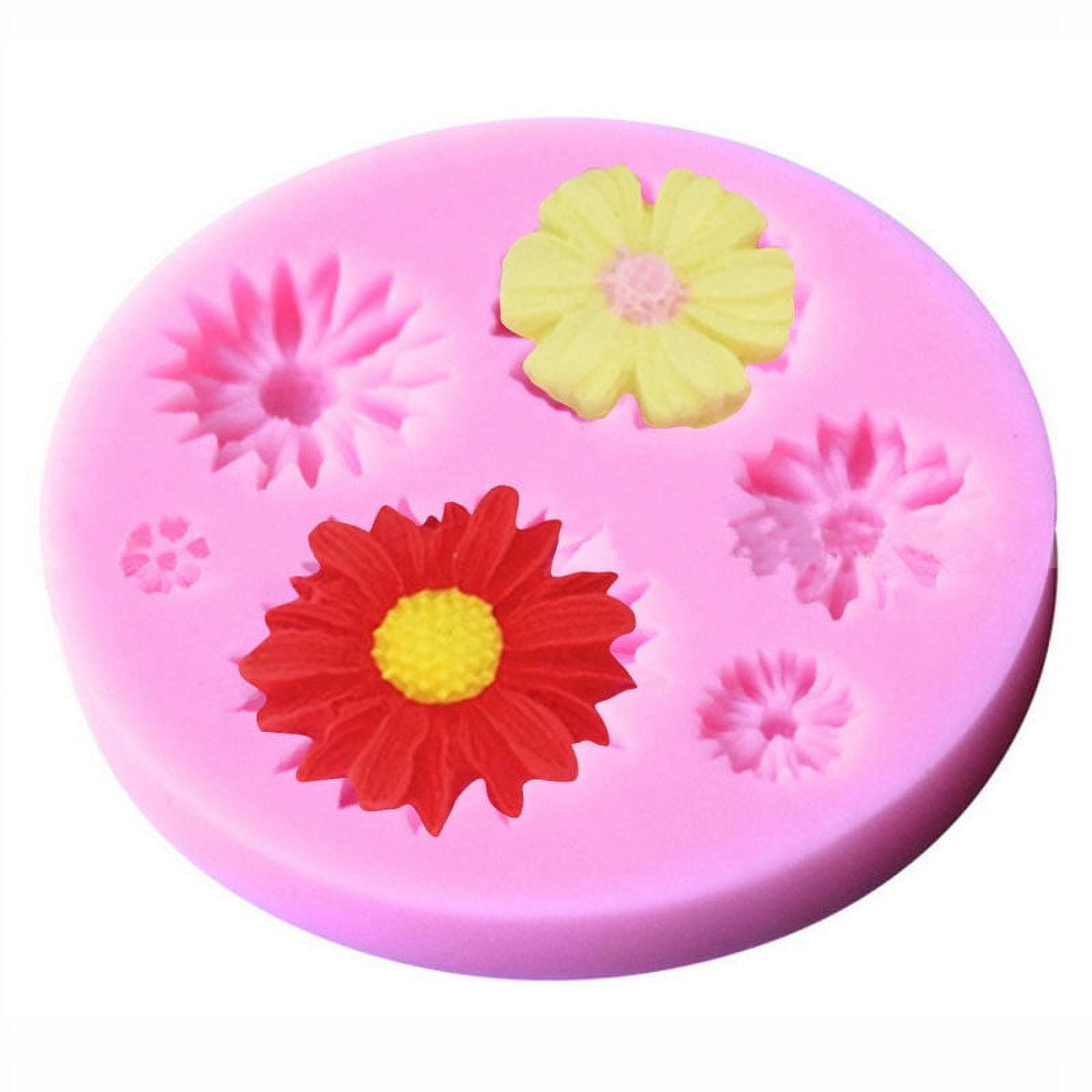 Clerance! 3D Flower Daisy Fondant Silicone Mold Cake Chocolate DIY ...