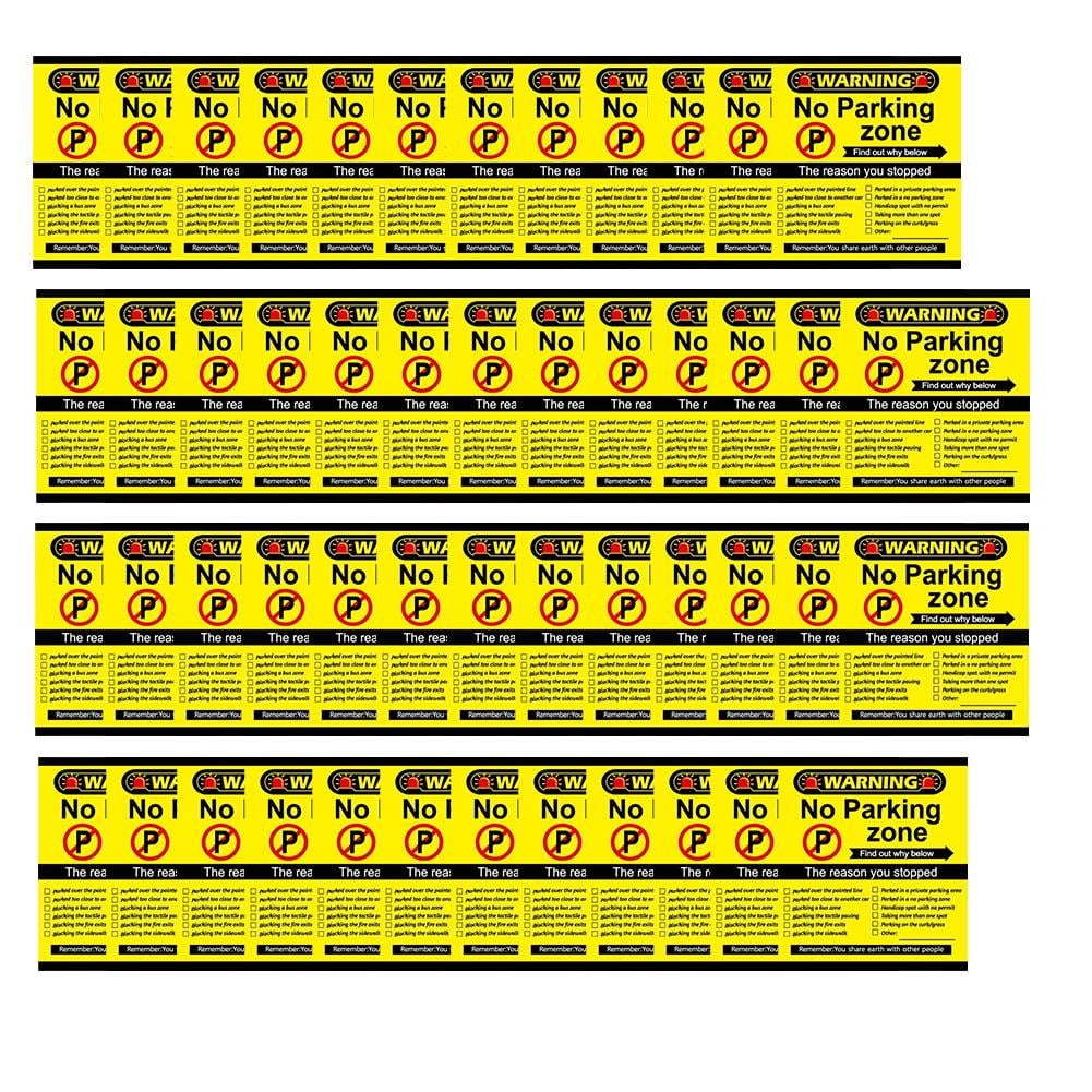 Clerance! 48F - Stickers 50pcs, Parking Violation Card "You parked like ...