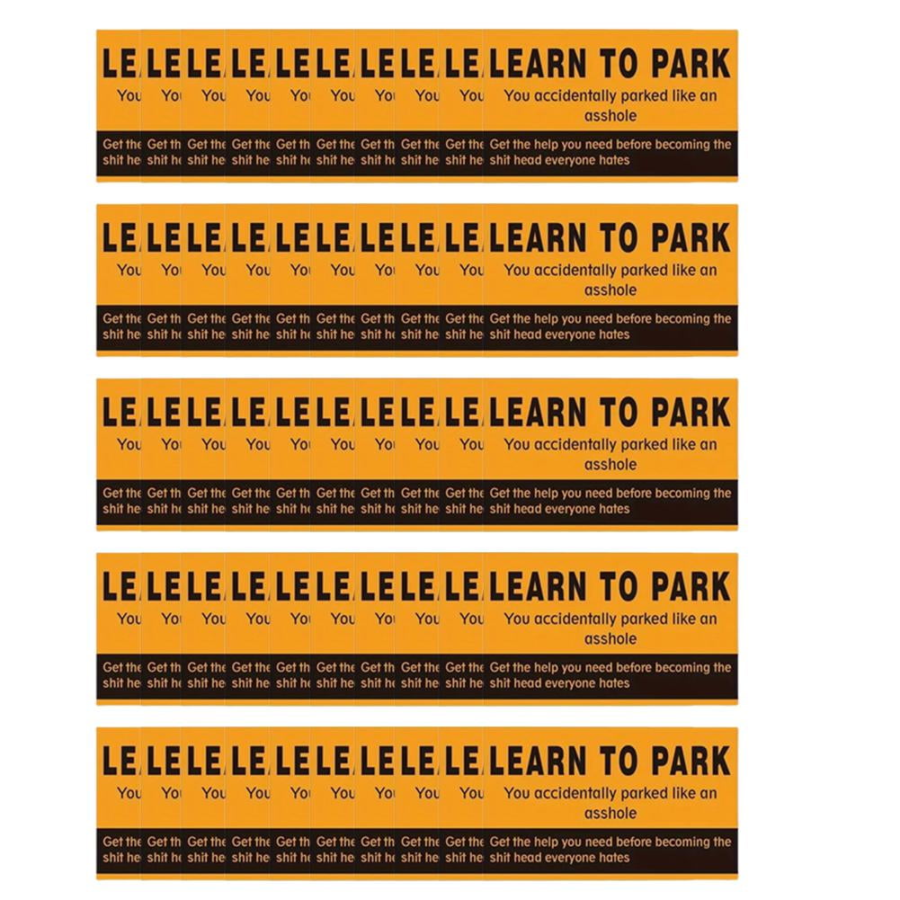 Clerance! 97d50 Cards, Parking Violation Cards "You Parked Like An ...